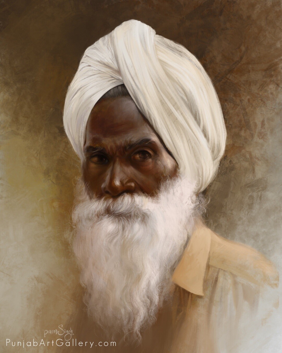 ArtStation - Portrait of a Sikh old man