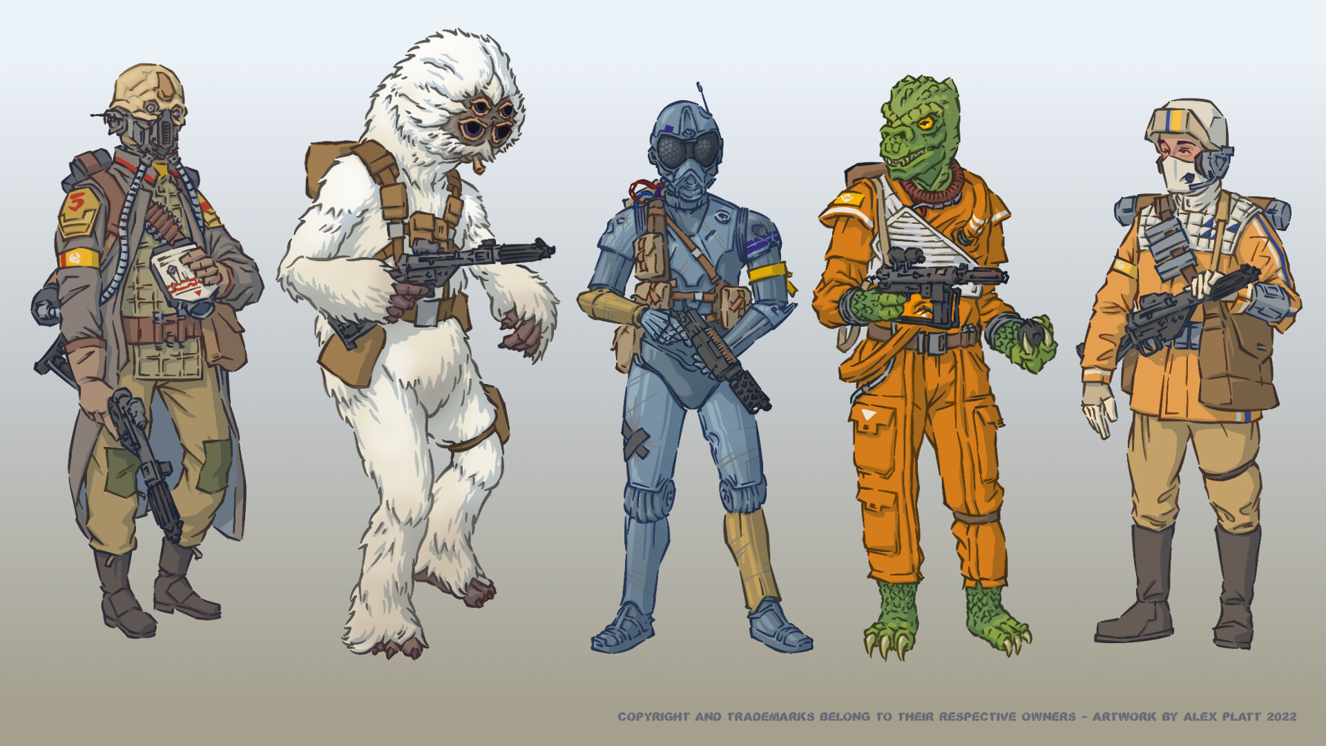 Alex Platt - Up Front: Star Wars Character Art