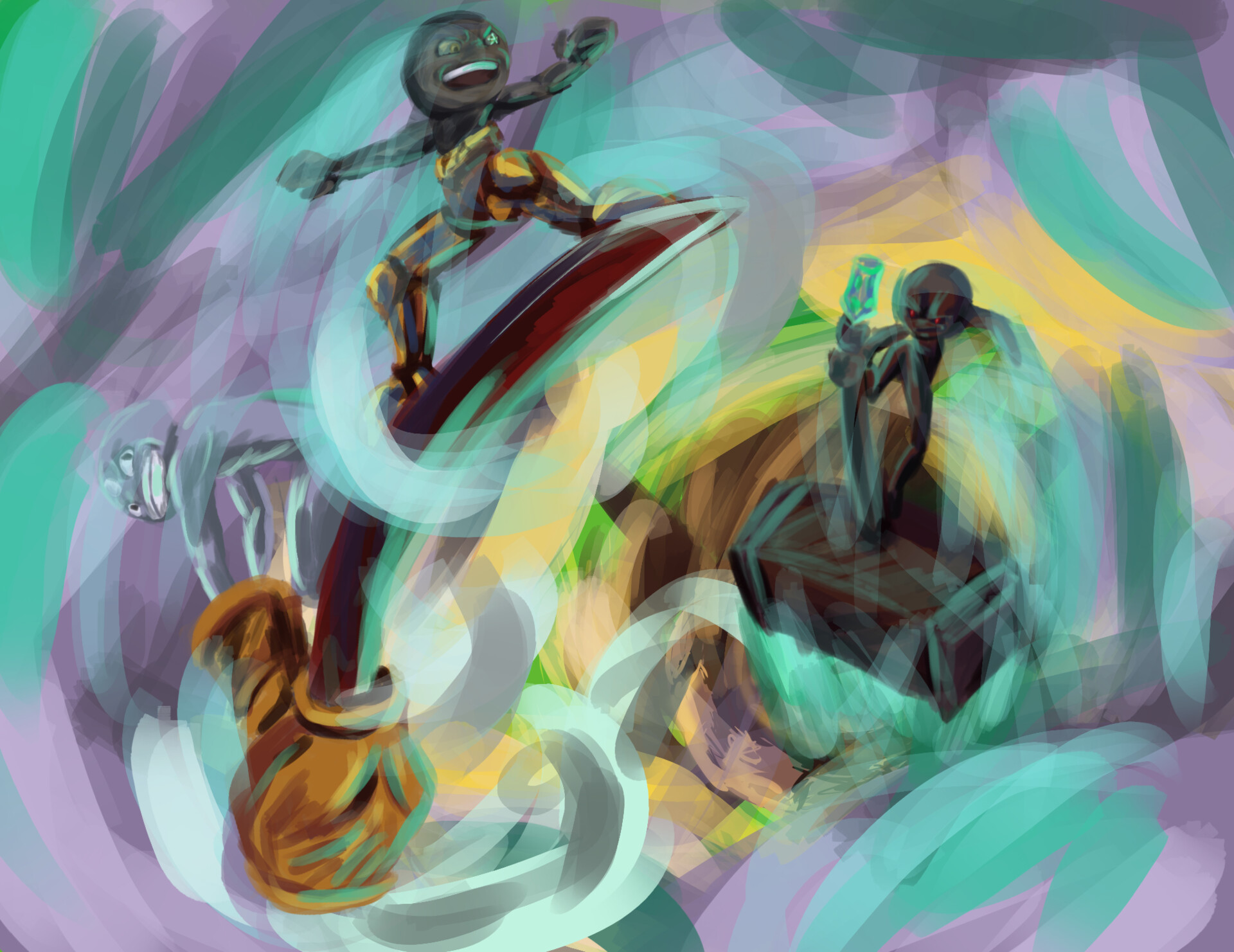 ArtStation - most epic stick fight ever