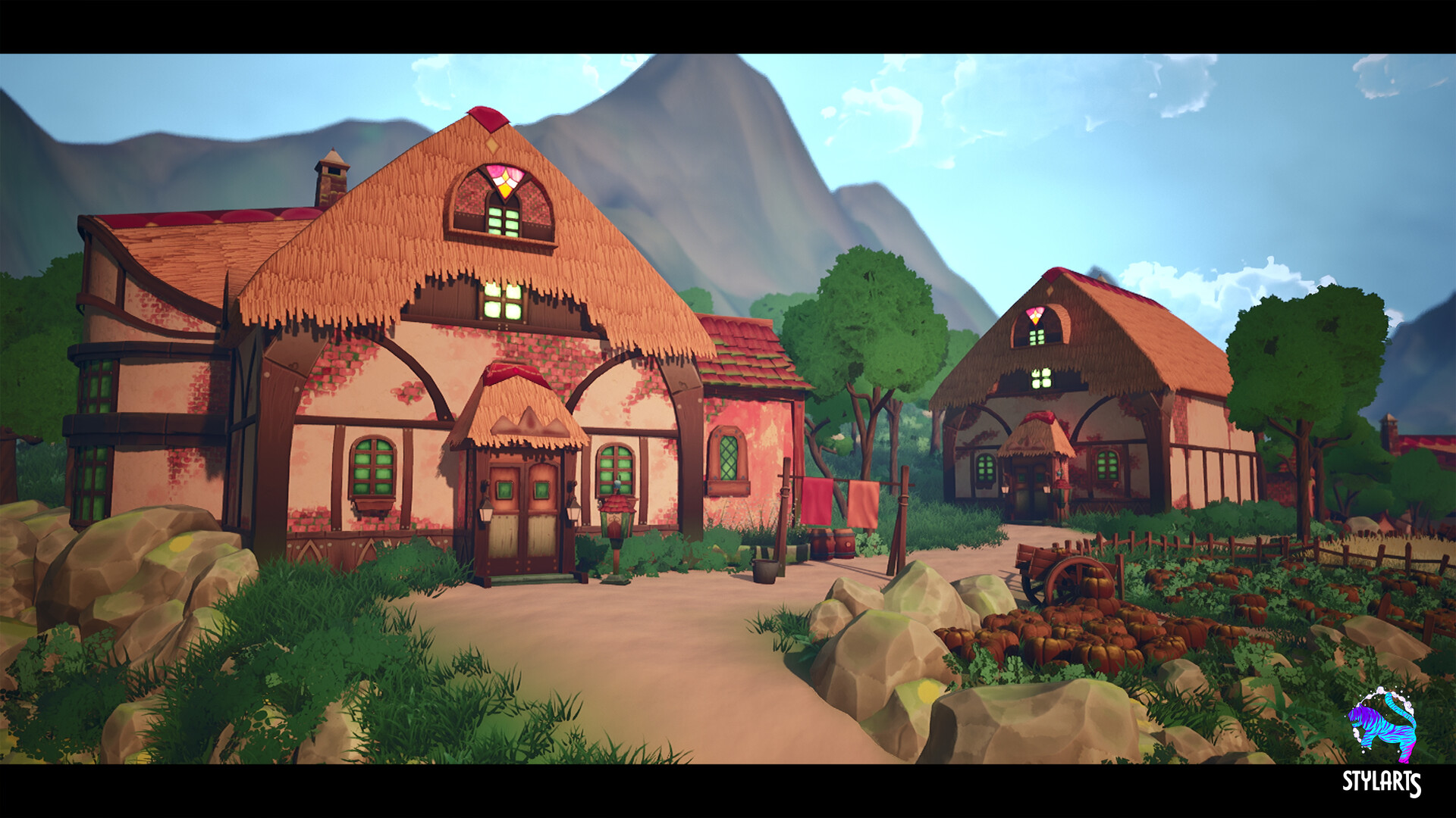 StylArts - Stylized Windmill Valley
