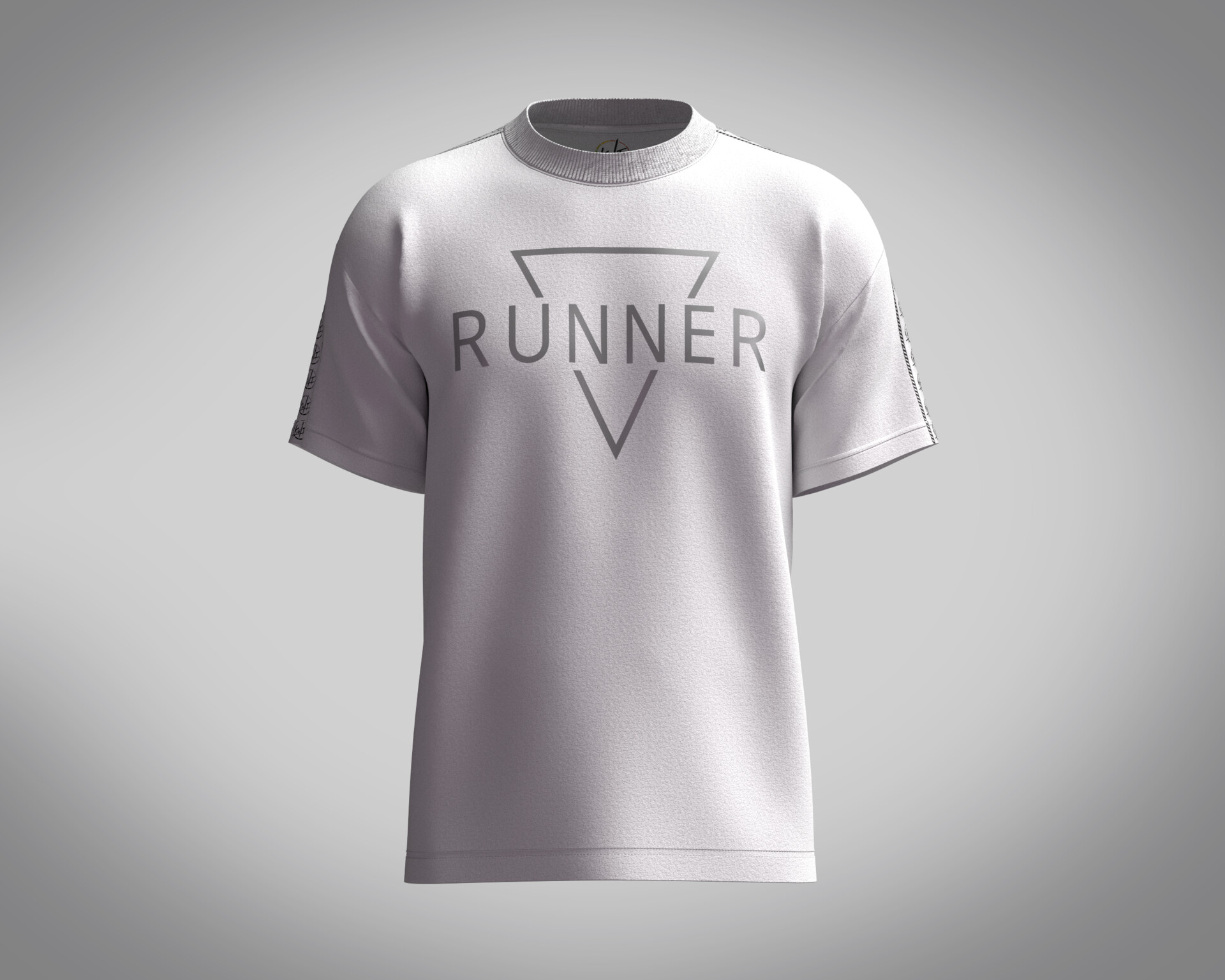 ArtStation - T-Shirt White Runner