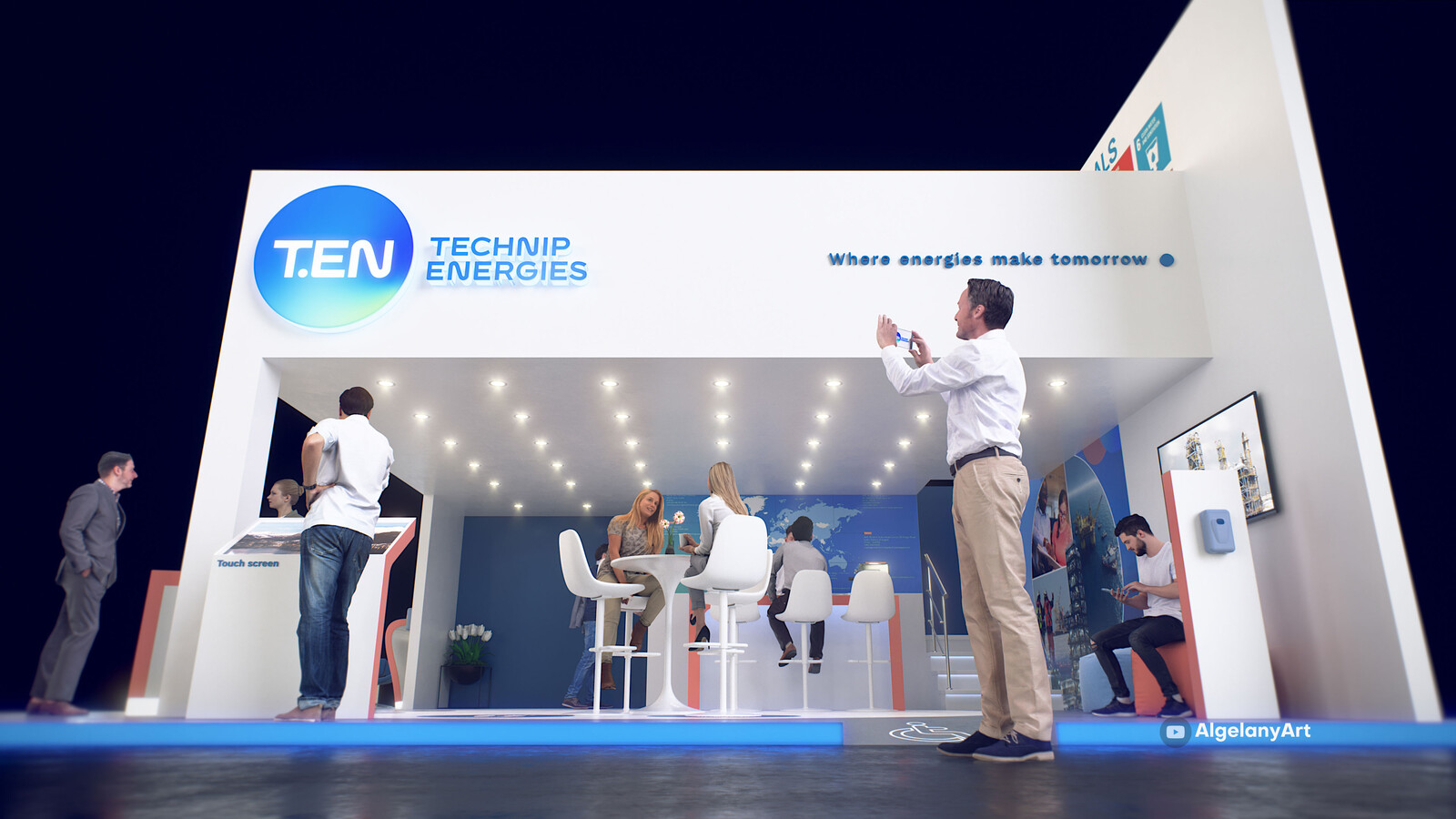 Algelany Art - Technip Energies | 3D Booth Design