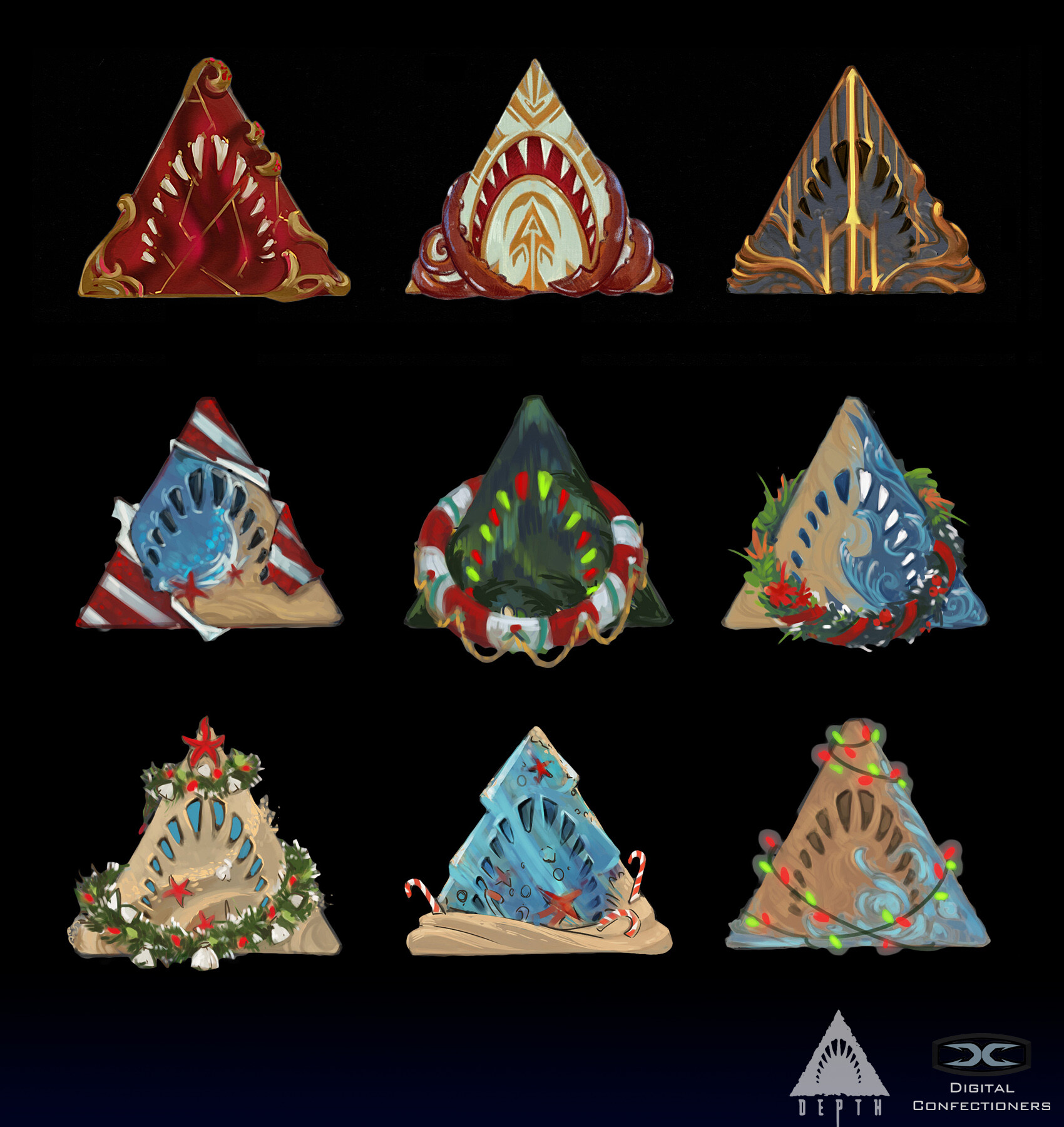 Natalia Rozvod - Depth event logo concepts