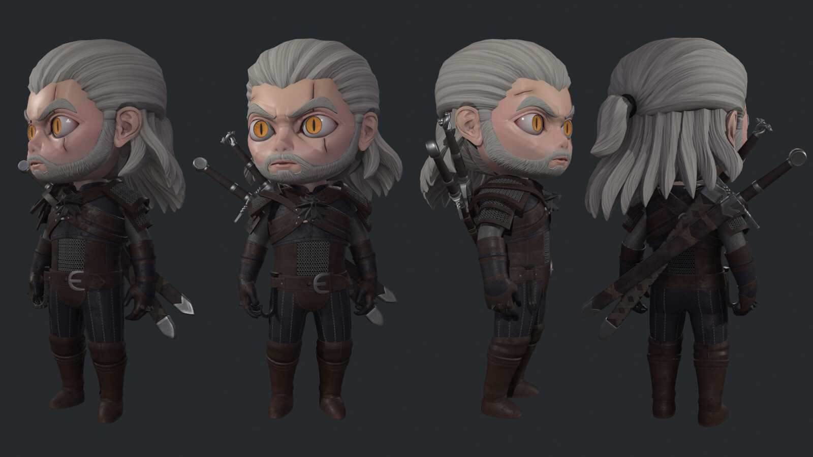 Clement Liu - Geralt from The Witcher 3 Stylized