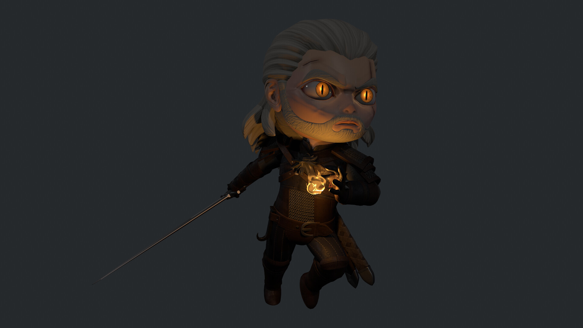 Clement Liu - Geralt from The Witcher 3 Stylized