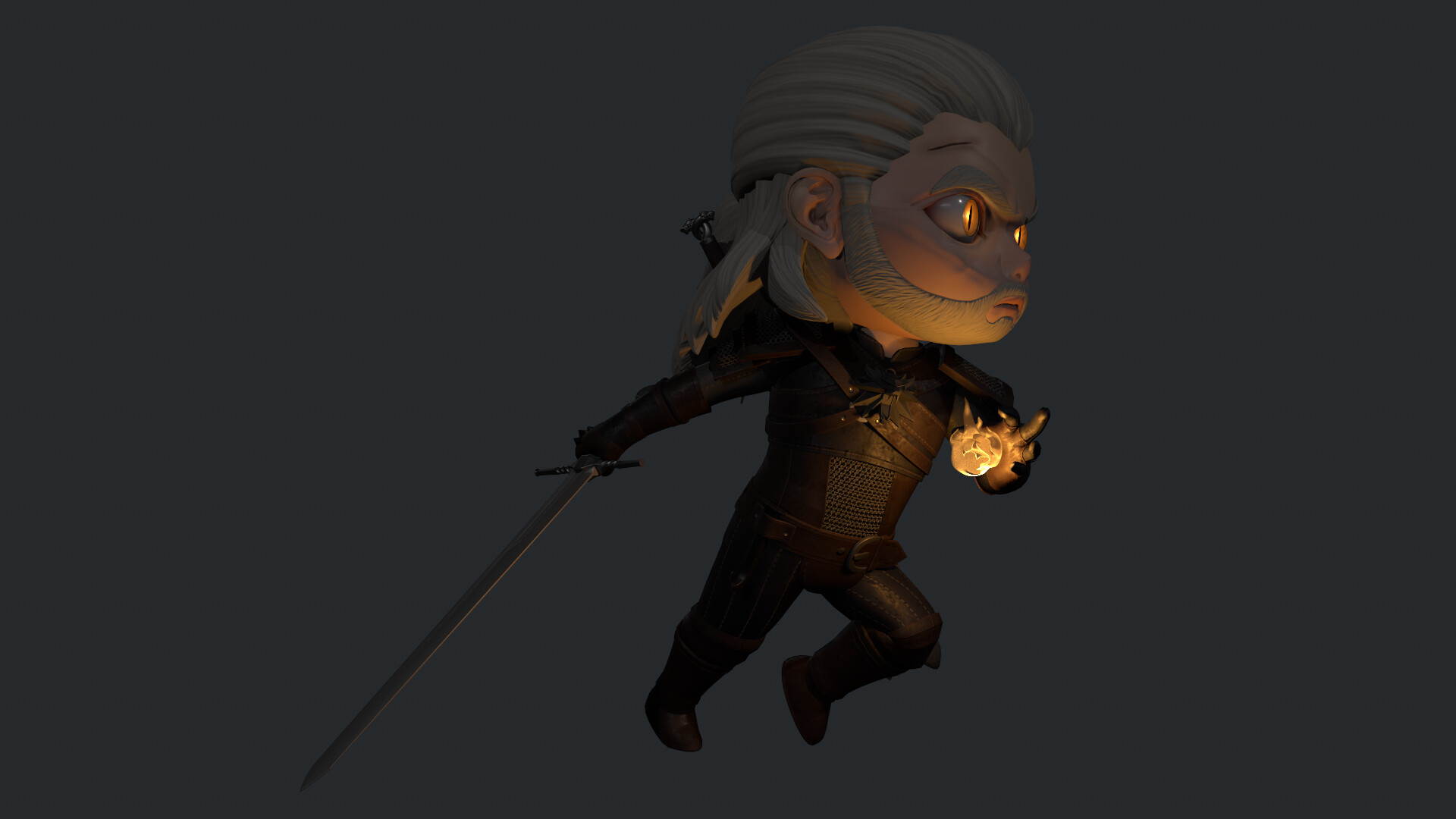 Clement Liu - Geralt from The Witcher 3 Stylized