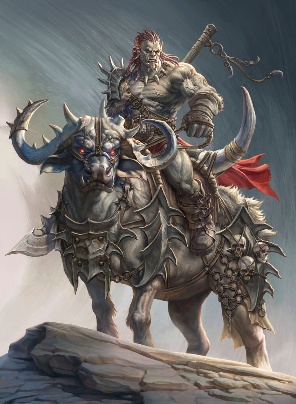 Semyon Kuritsyn - Orc Rider and Bull