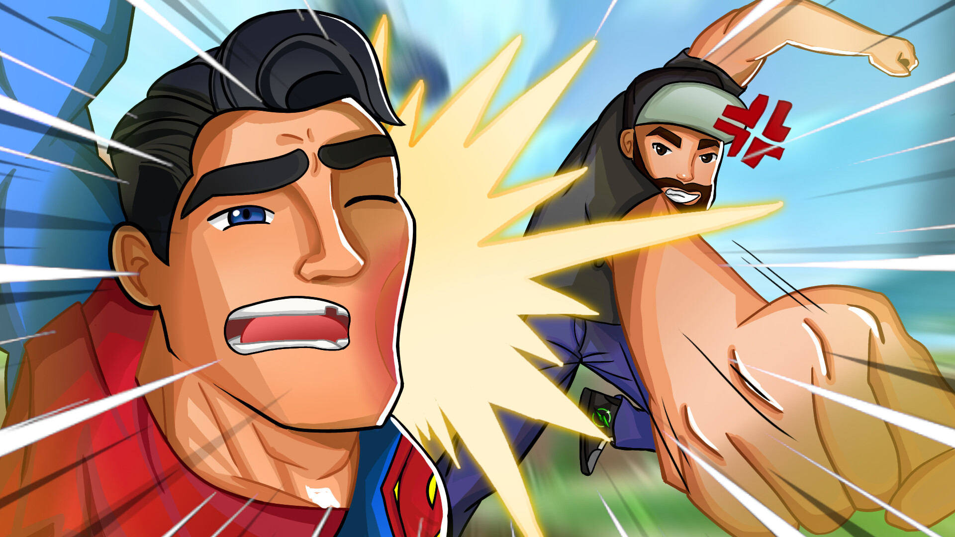 ArtStation - [Commission] Multiversus - Livestream Thumbnail Art