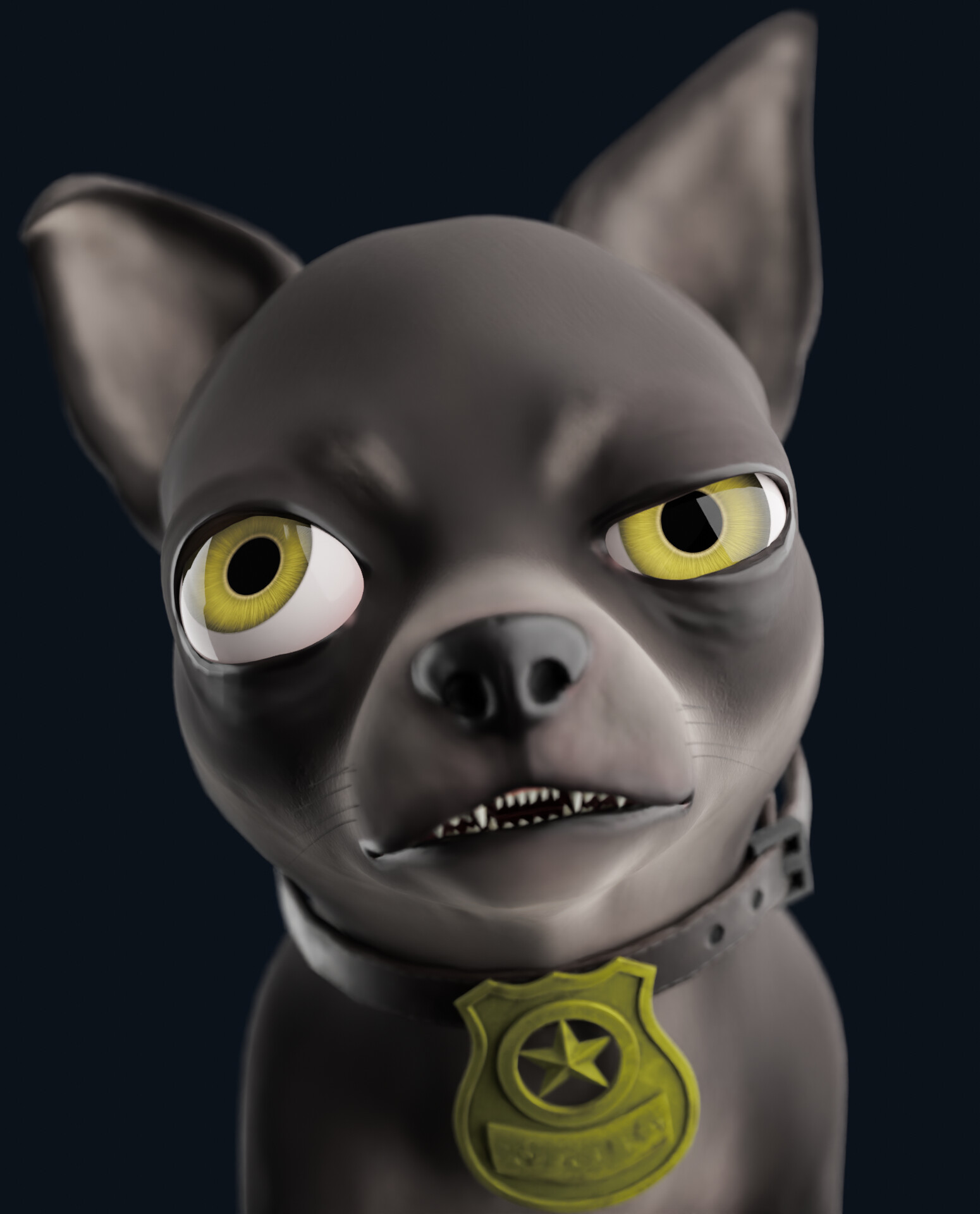 ArtStation - K9 Special agent "Charlie" the chihuahua