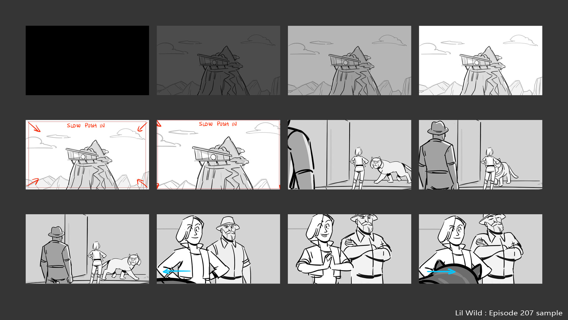 ArtStation - Lil Wild Storyboard samples
