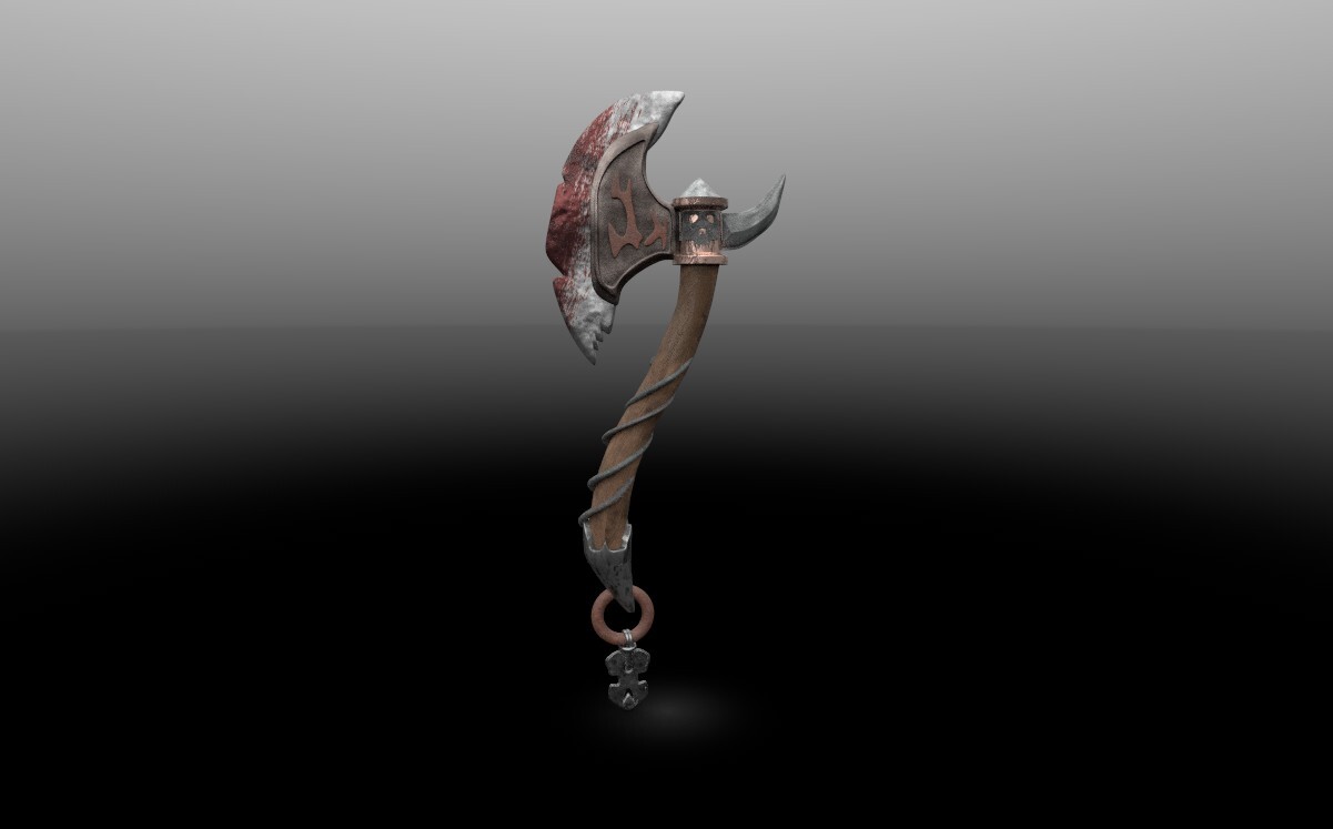 ArtStation - 3D Modelling and texturing of Axe