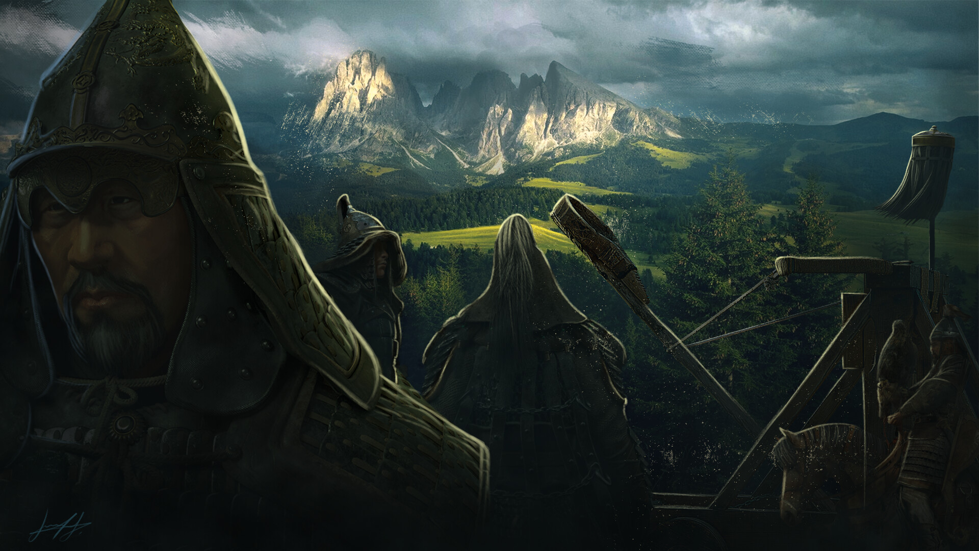 ArtStation - Turk-Mongol concept art: Mongols in the Taiga forests