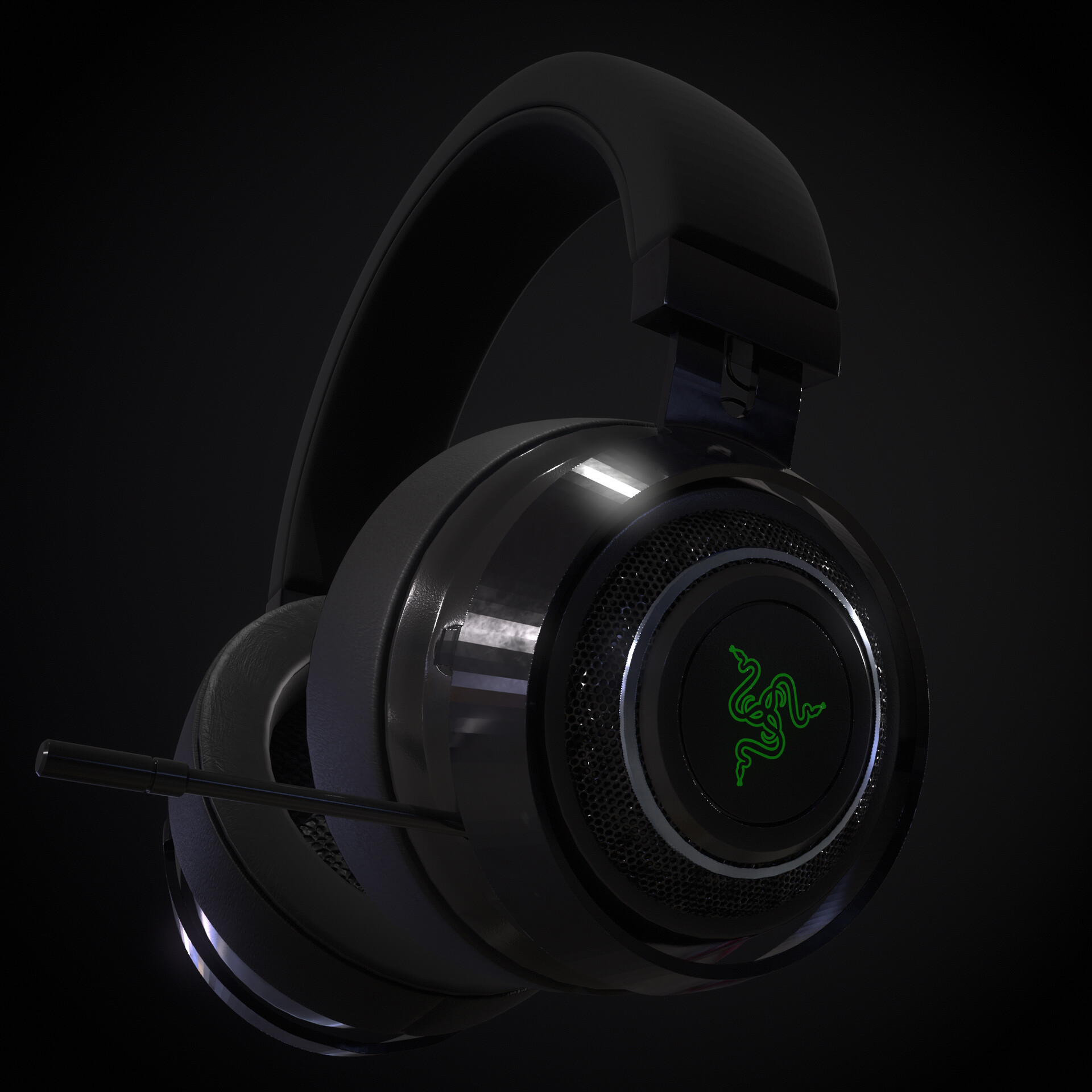ArtStation - Razer Kraken Headset 3D model