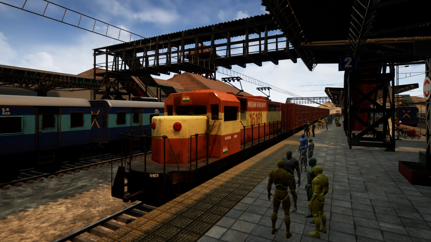 ArtStation - Indian Railway Platform