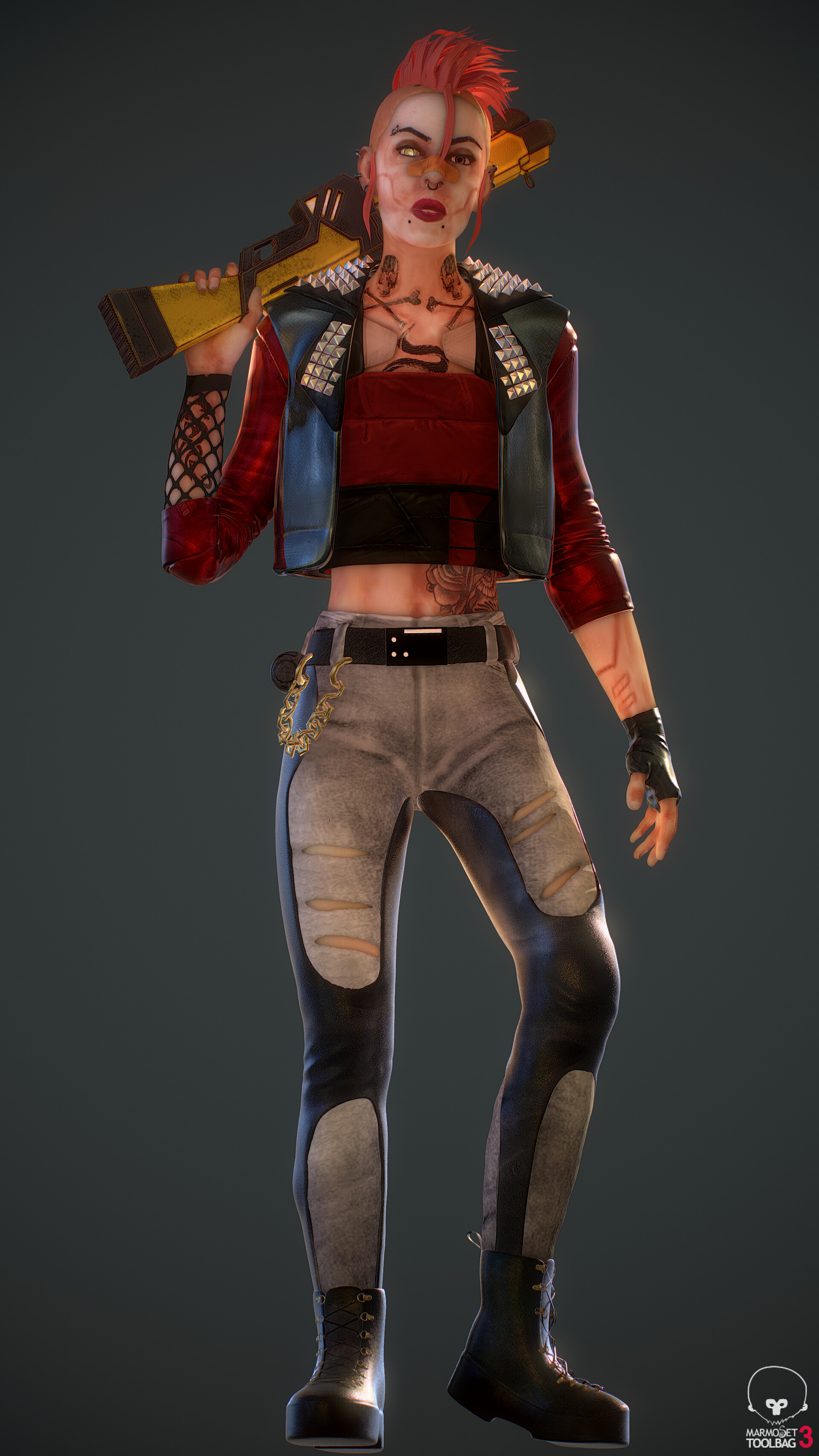 ArtStation - Gutter Punk Chick