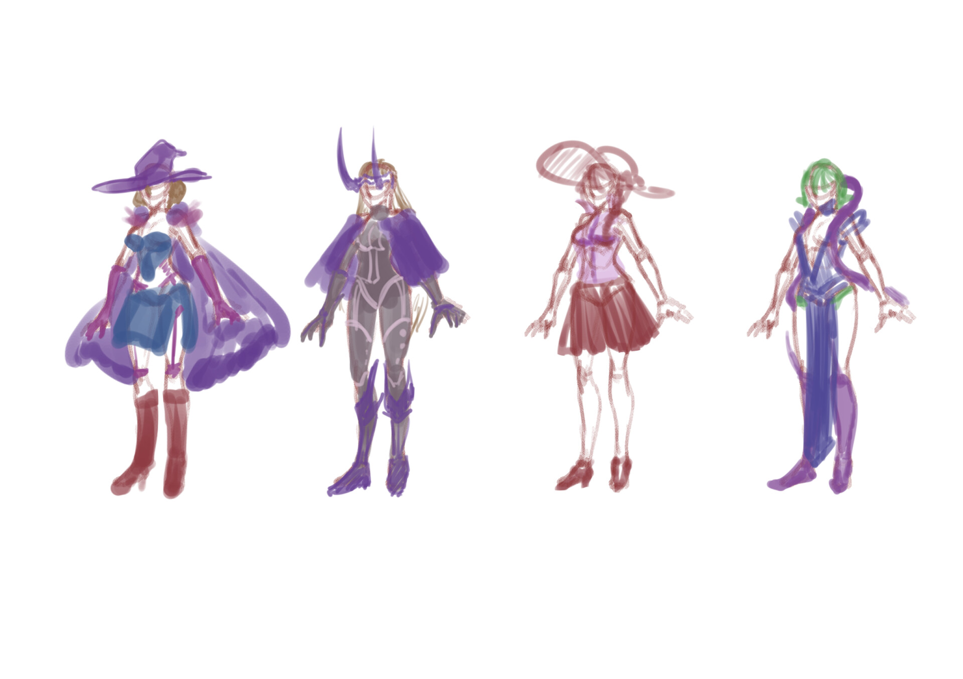 Yoyuu - My Concept Art and Character Design Progression