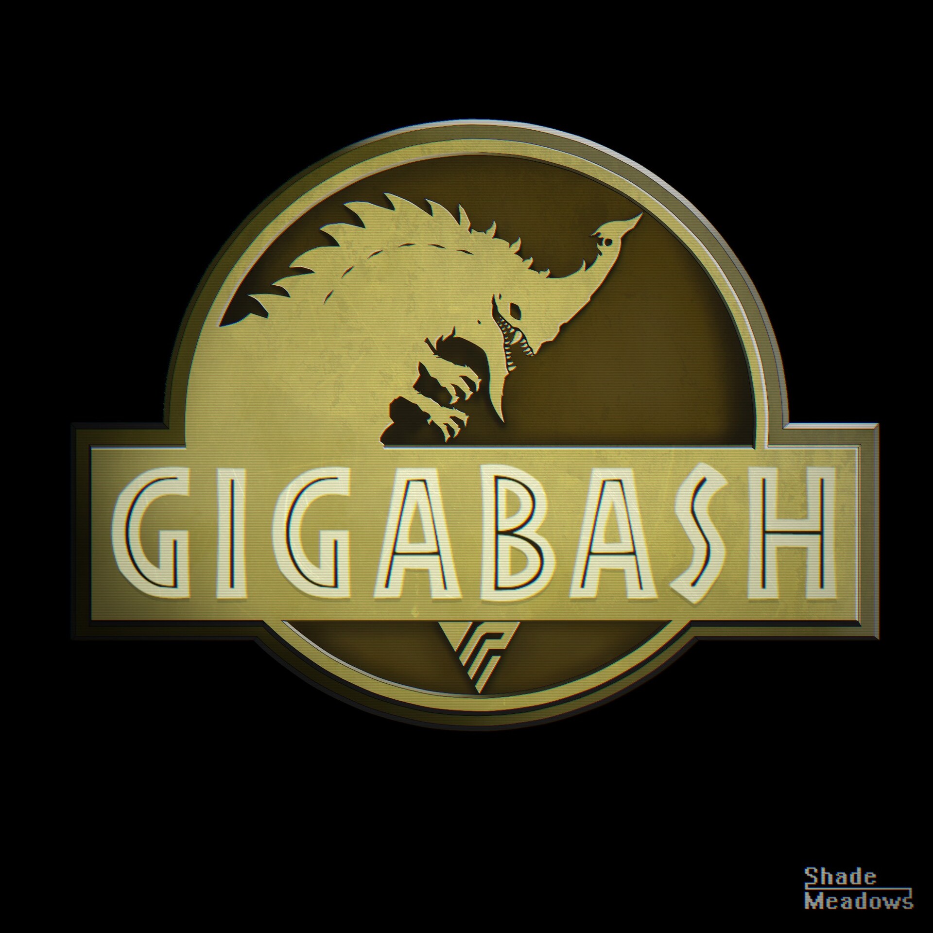 ArtStation - Gigabash Logo (Rawa) [Jurassic World logo style]