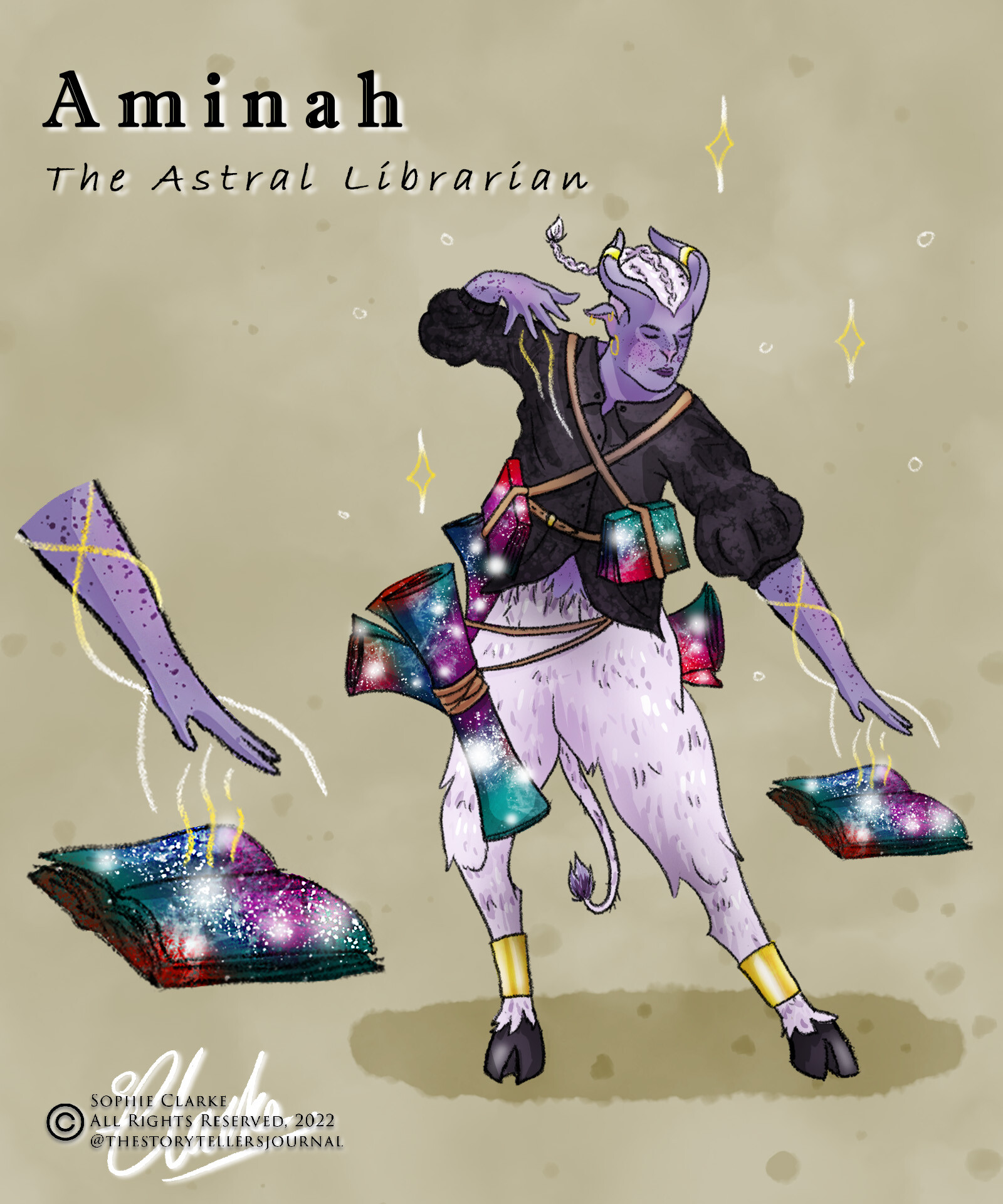 ArtStation - Aminah, The Astral Librarian