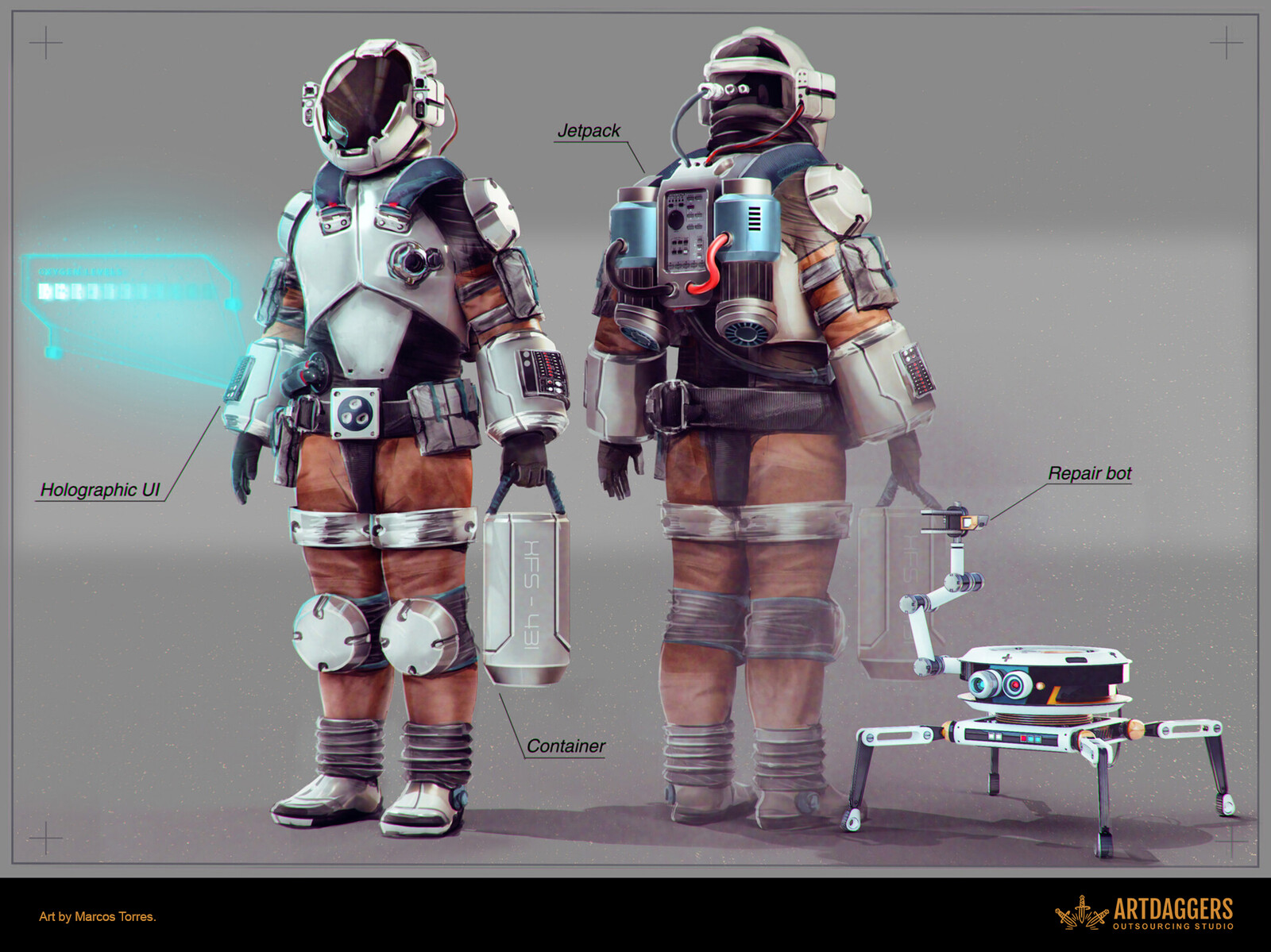 Artdaggers Outsourcing Studio - ENGINEER - Character Design