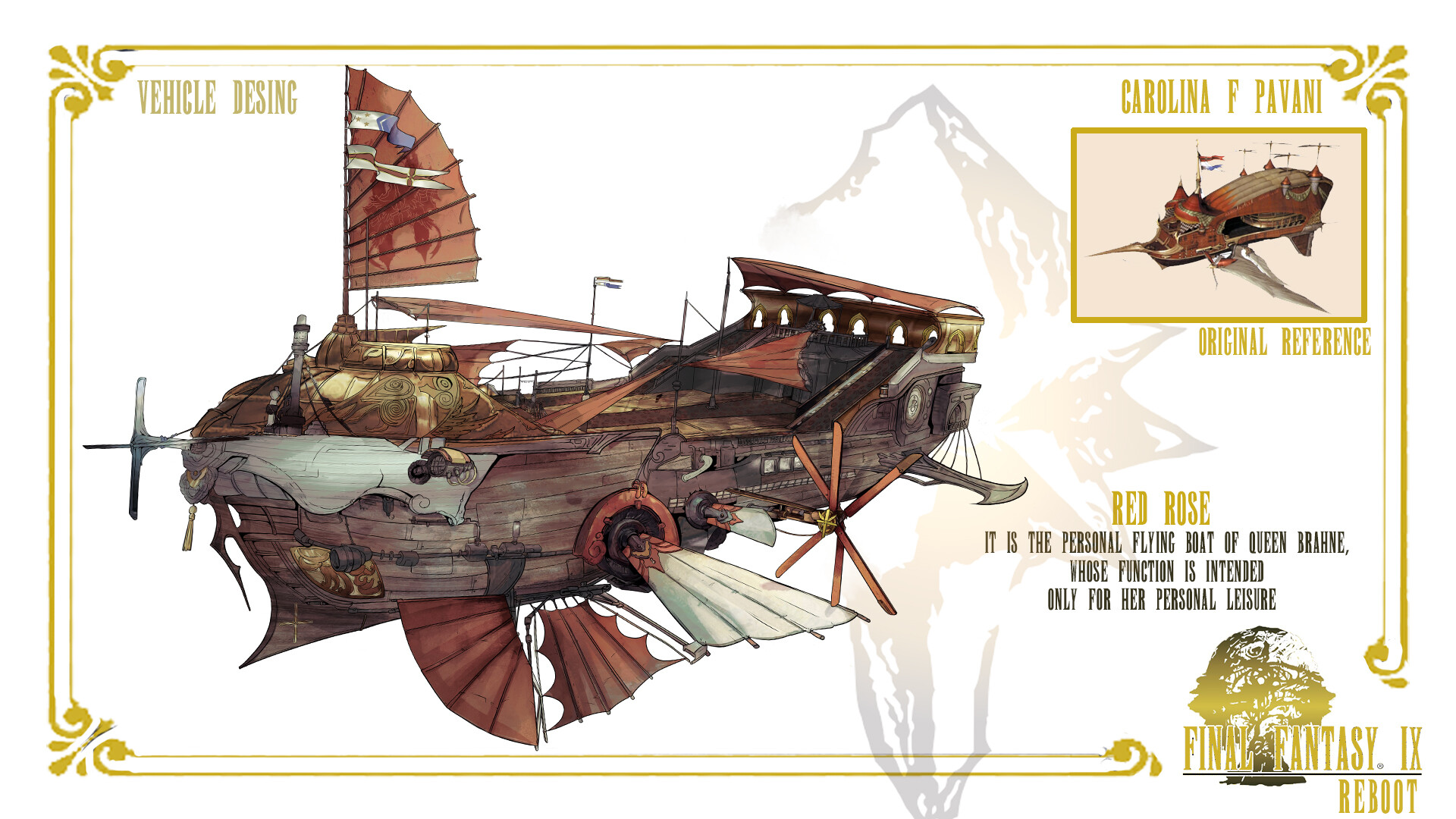 ArtStation - Remake Final Fantasy IX: Vehicle Desing