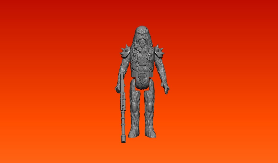 Fat Pol - Black Krrsantan - 80s Kenner style