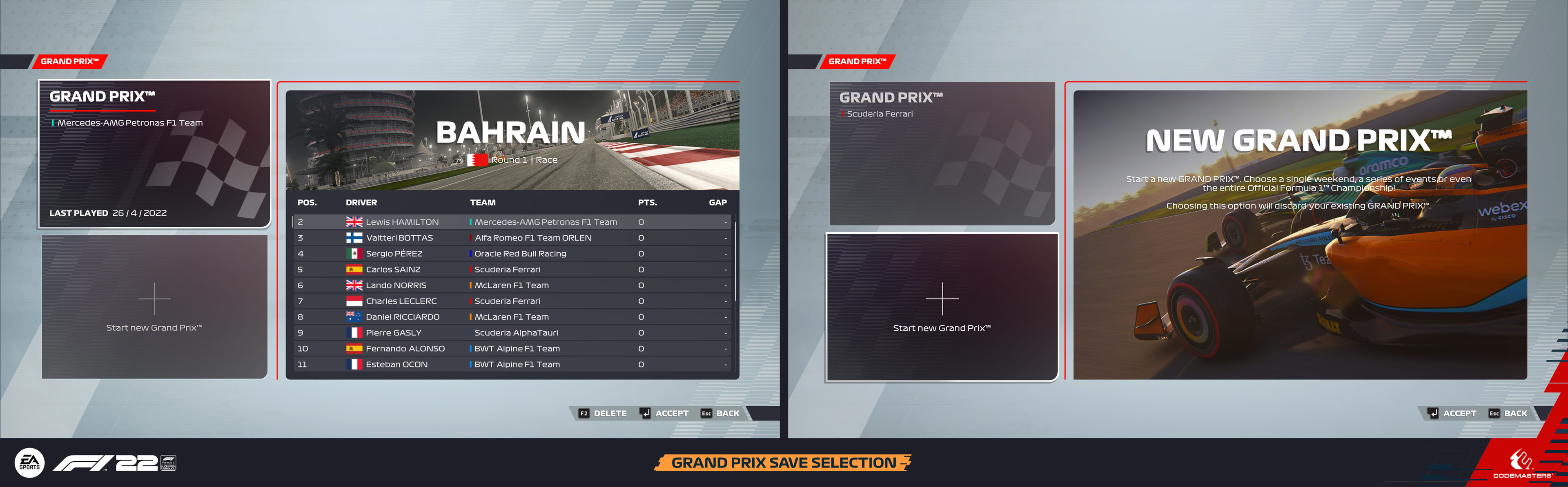 Daniel Rhodes | Video Game UI Design and Art Portfolio - EA SPORTS F1 ...