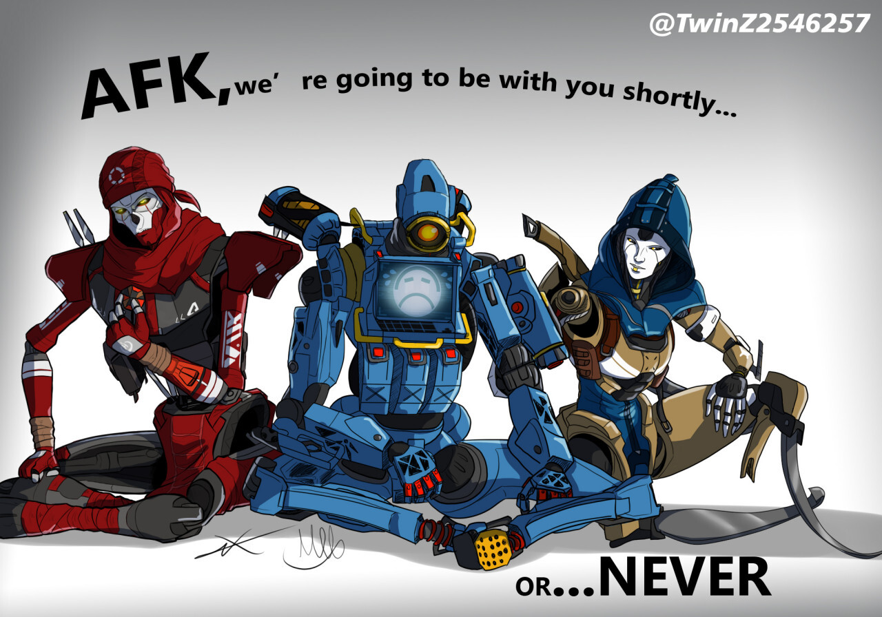 ArtStation - Afk bots (Twitch banner) (Apex legends) (collab)