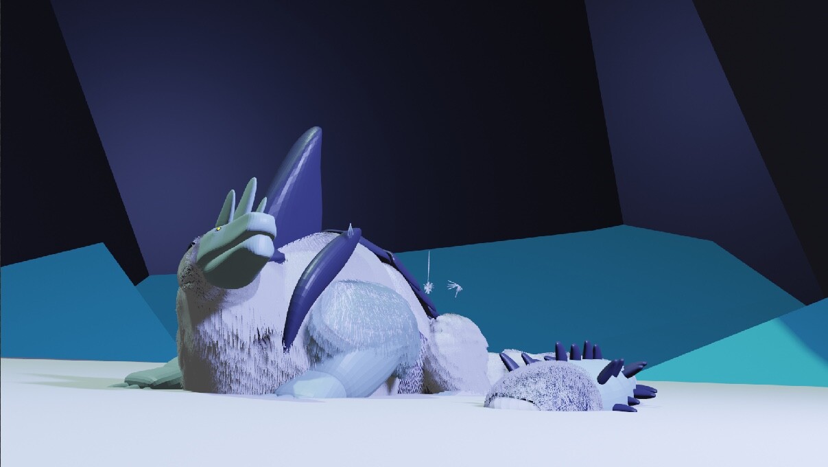 ArtStation - Dragon wolf ? (Practice render)