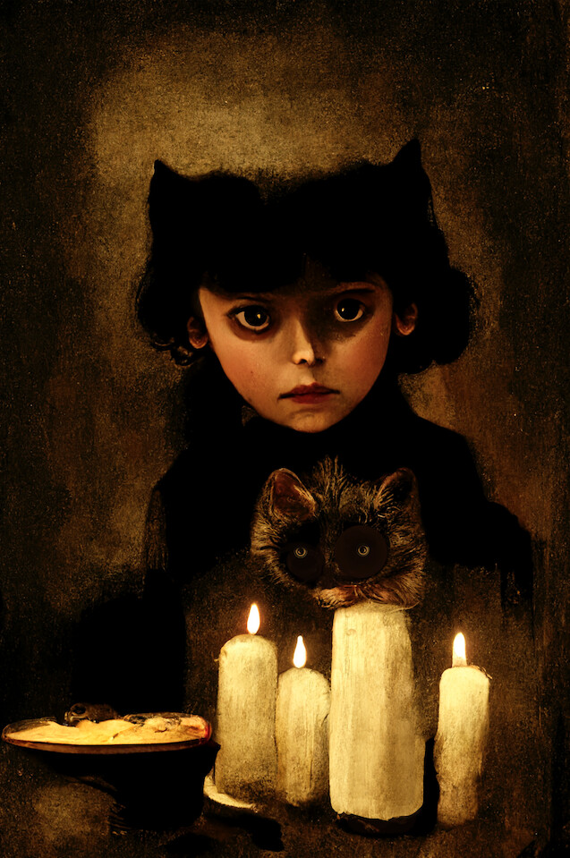 ArtStation - Girl Cat & Cat