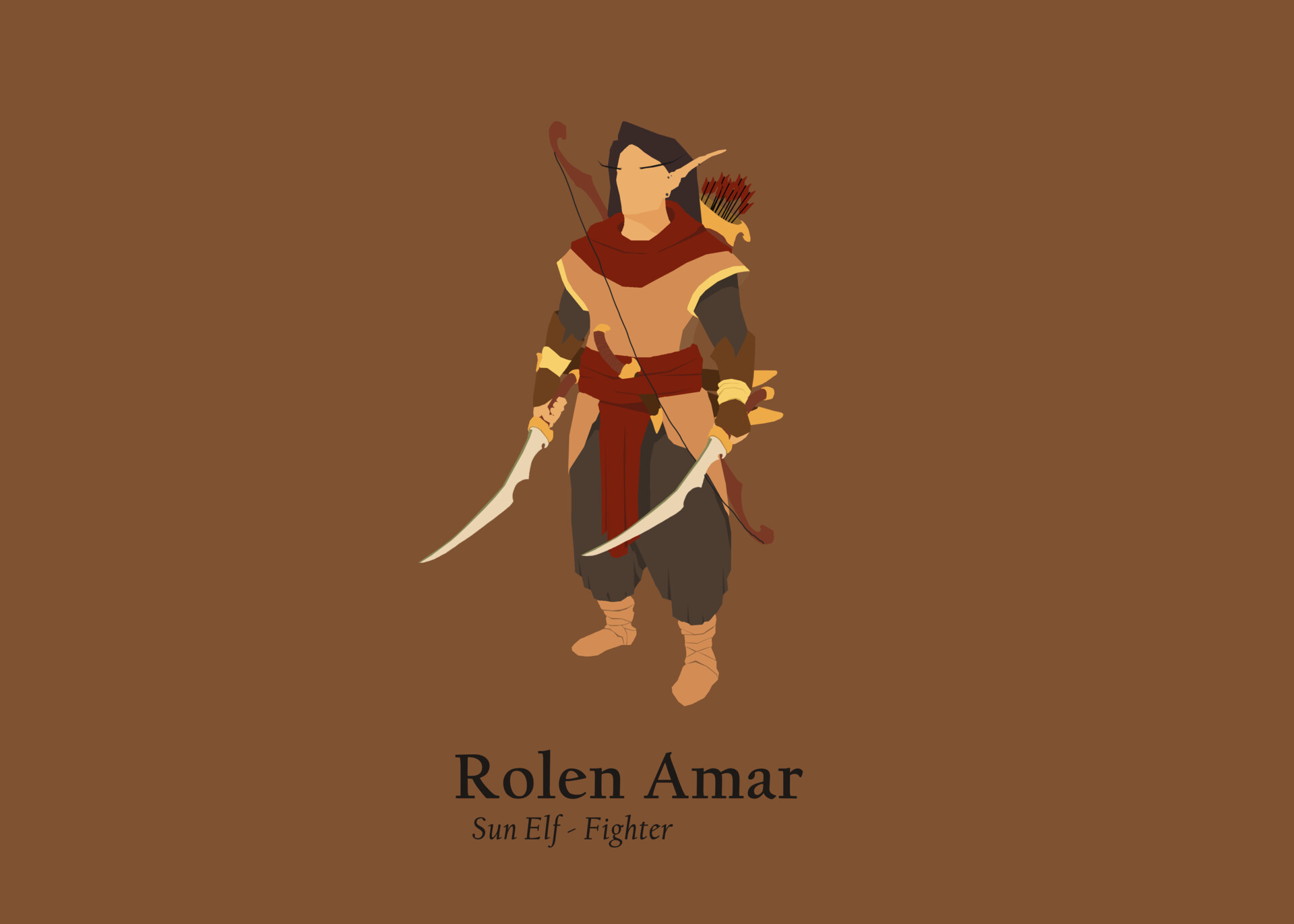 ArtStation - D&D- Sun Elf Fighter