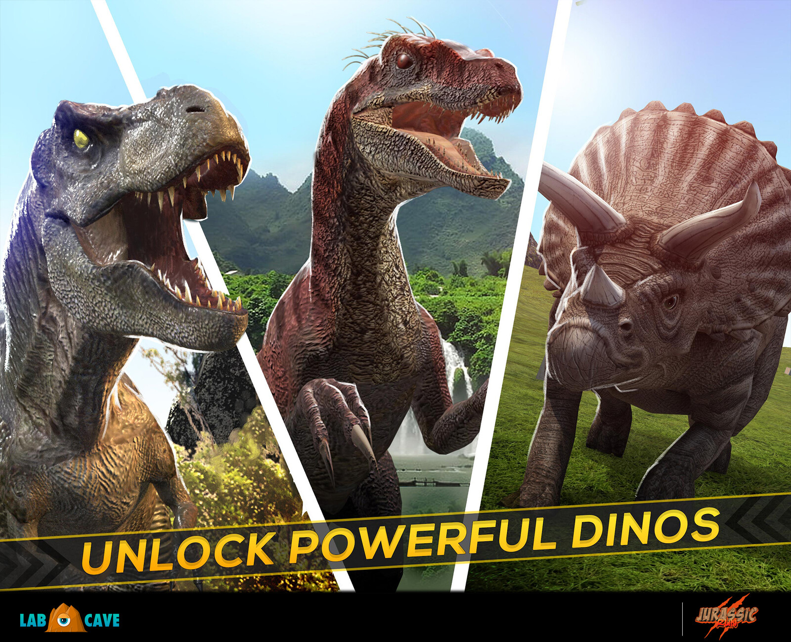 LAB CAVE - Dinosaur Apps - CRO assets for Google Play and iTunes Connect