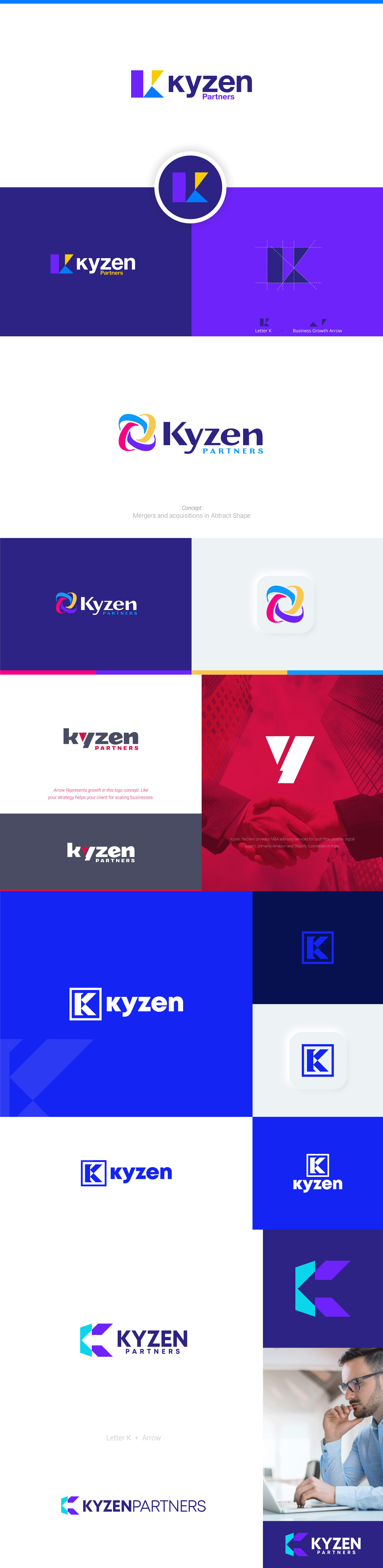 ArtStation - Kyzen Partners Logo Concepts | Brand Logo Designs