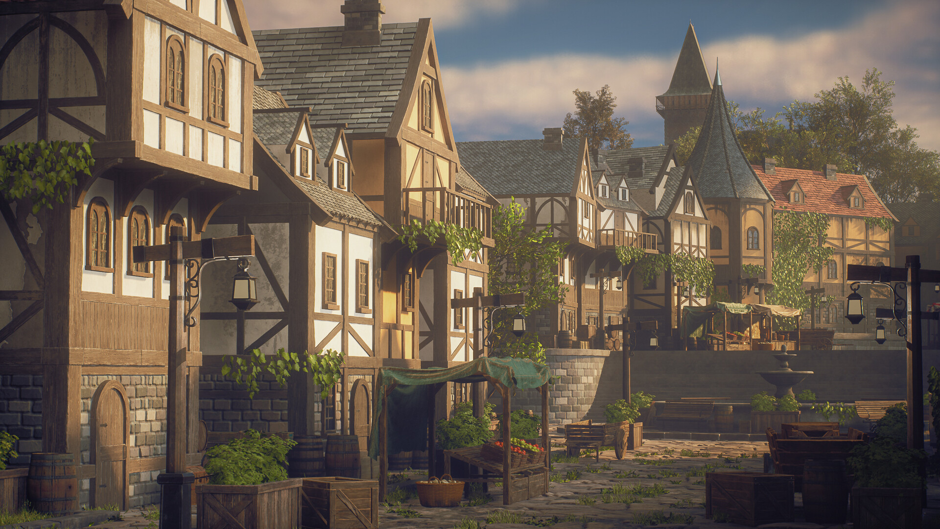FastTrackTutorials - Creating a Medieval Town Environment – Using UE5 ...