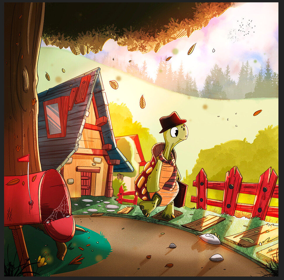 ArtStation - Cute Turtle illustration