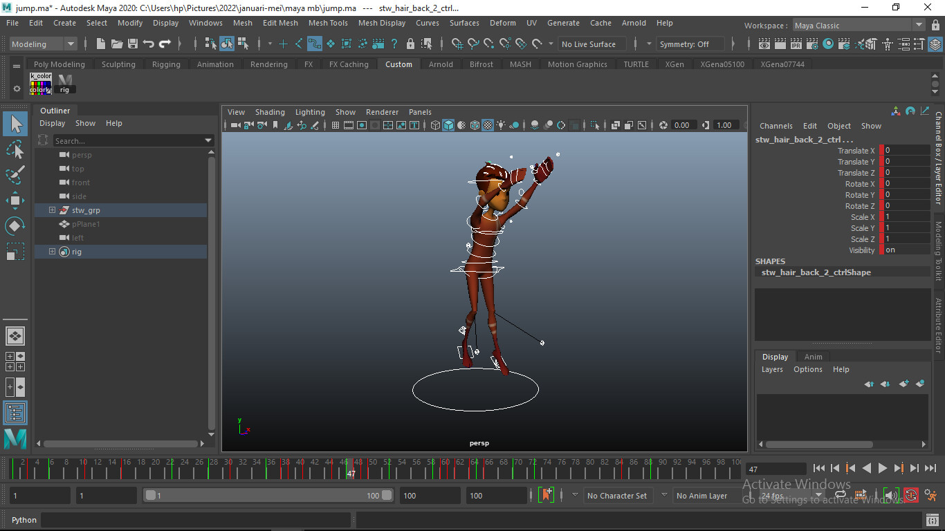 ArtStation - jump animation
