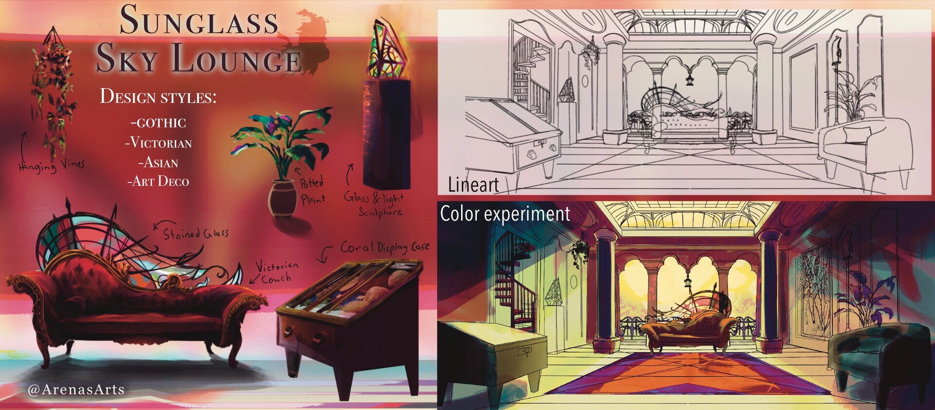 John Arenas - Luxurious Sun Room, Interior environment design concept ...