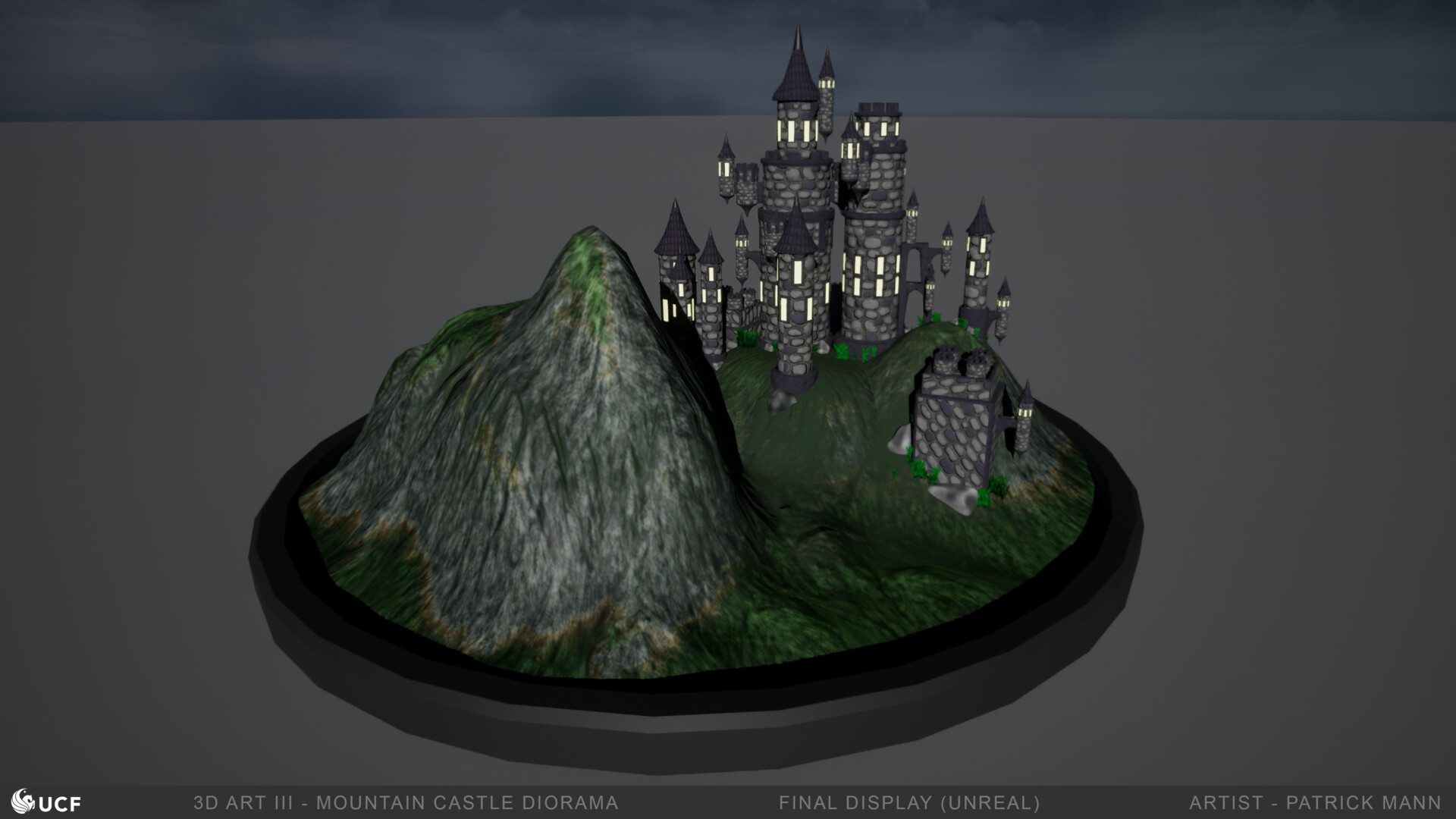 Patrick Mann - Mountain Castle Diorama (2022)