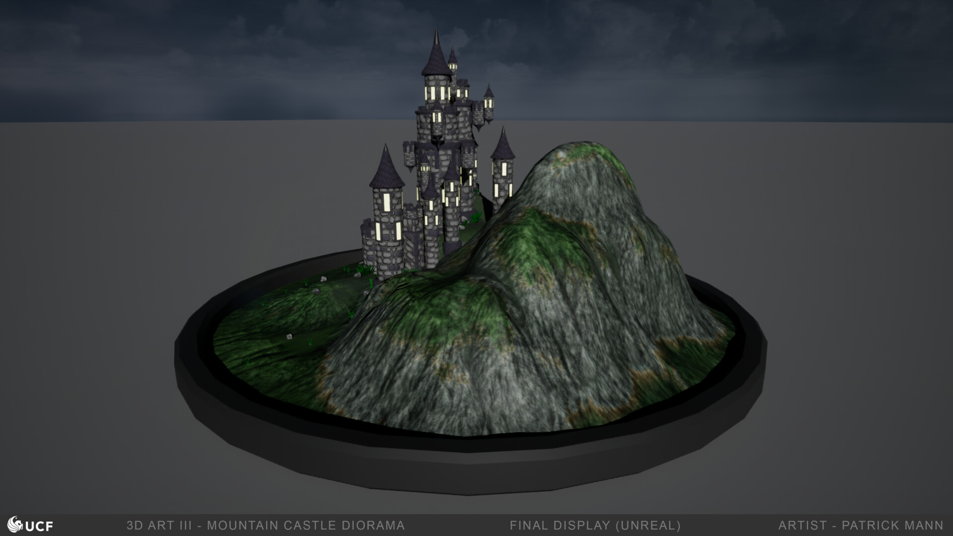 Patrick Mann - Mountain Castle Diorama (2022)