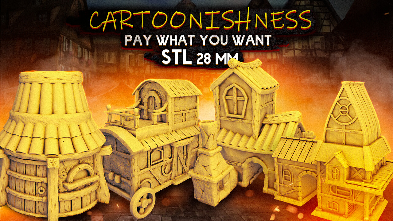 ArtStation - Cartoonishness |3D models on STL format for 3D printing|
