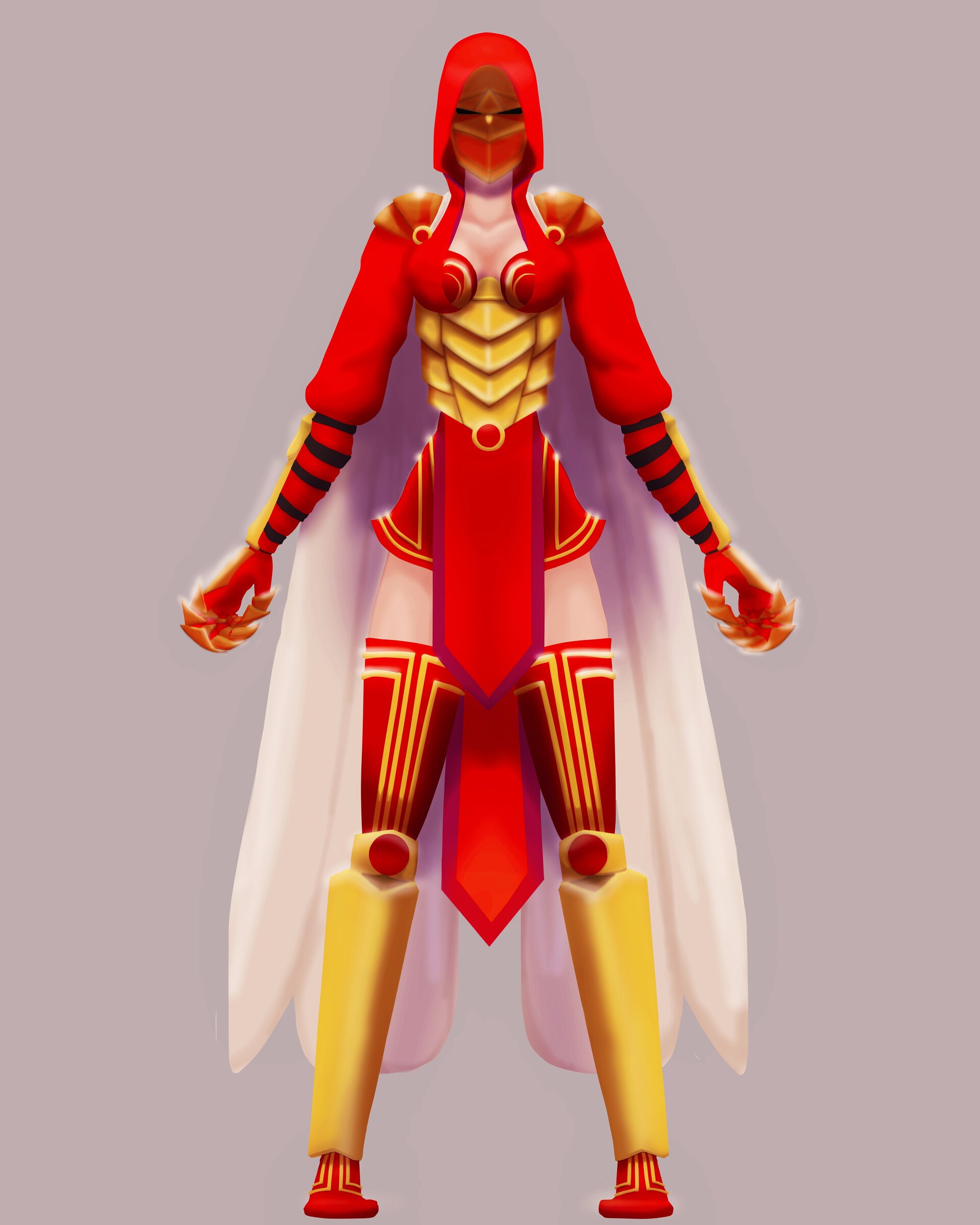 ArtStation - scarlet armor