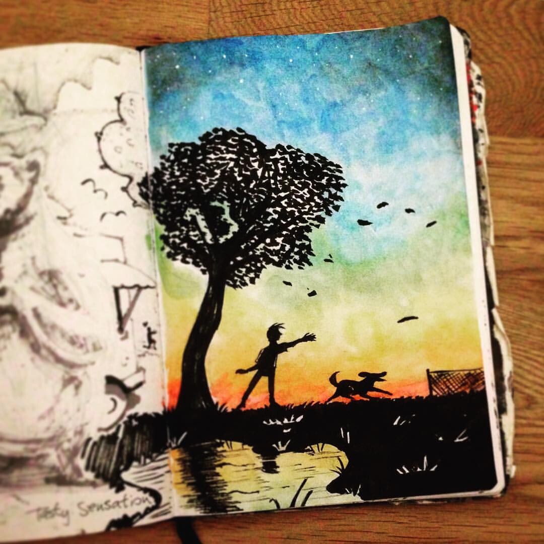 ArtStation - Morning Fetch - Ink Day 13