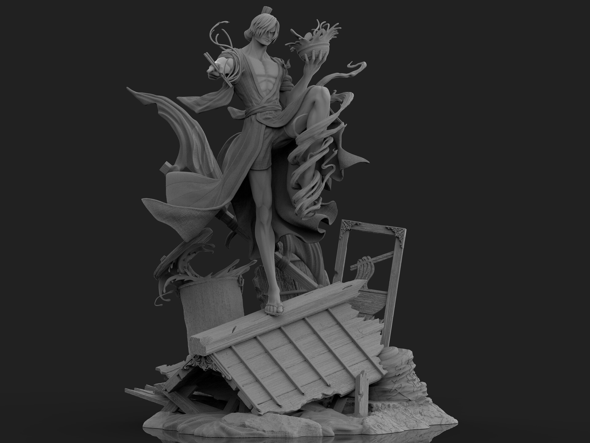 ArtStation - Comision Sanji