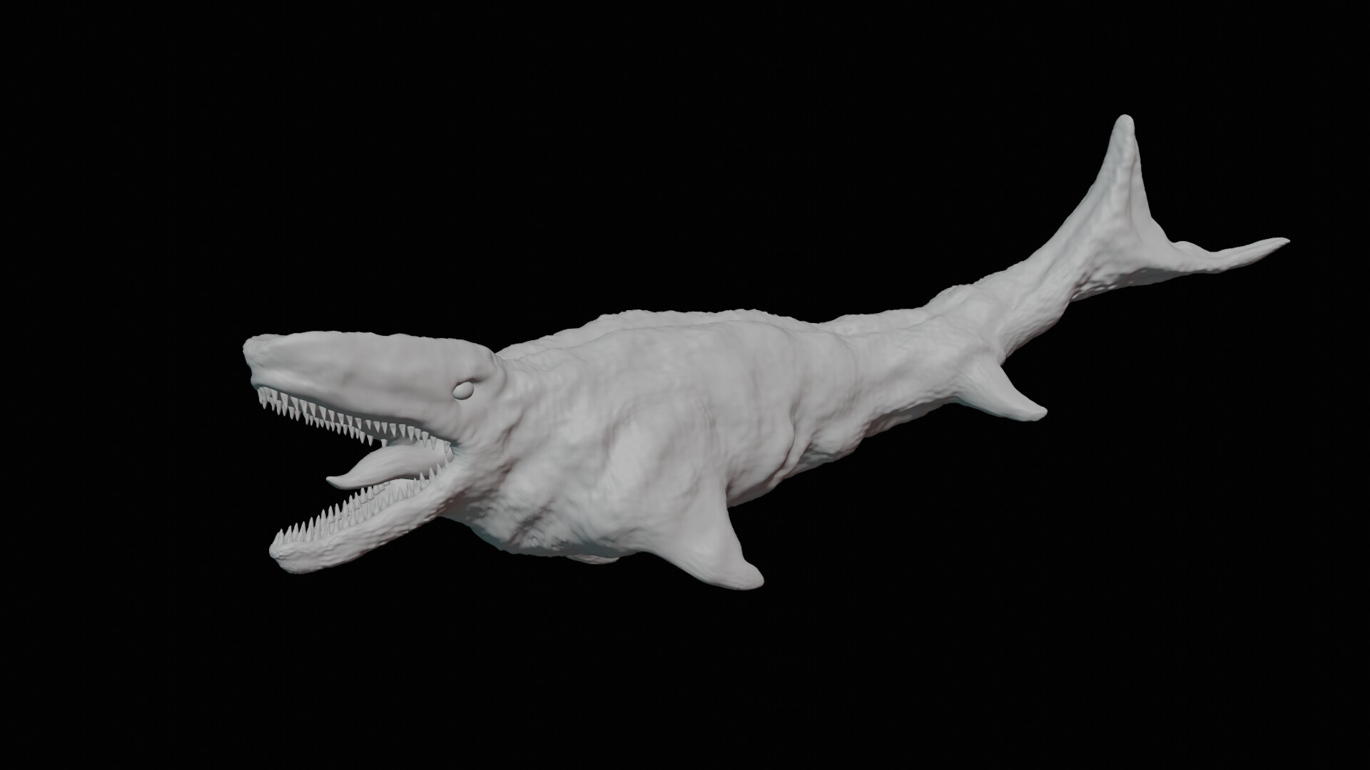 ArtStation - Mosasaurus 3D-Sculpture