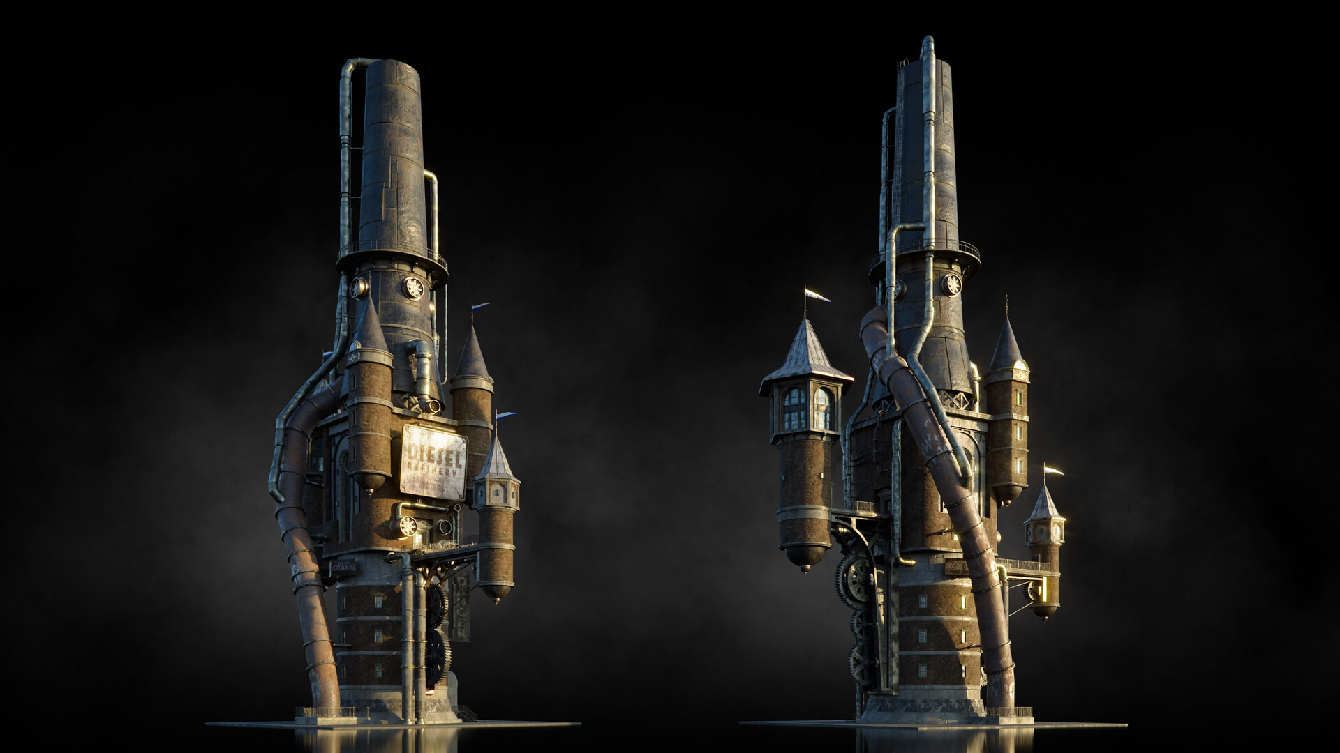 KitBash3D - DieselPunk - 3D Asset Kit | Premium Assets for Movies ...