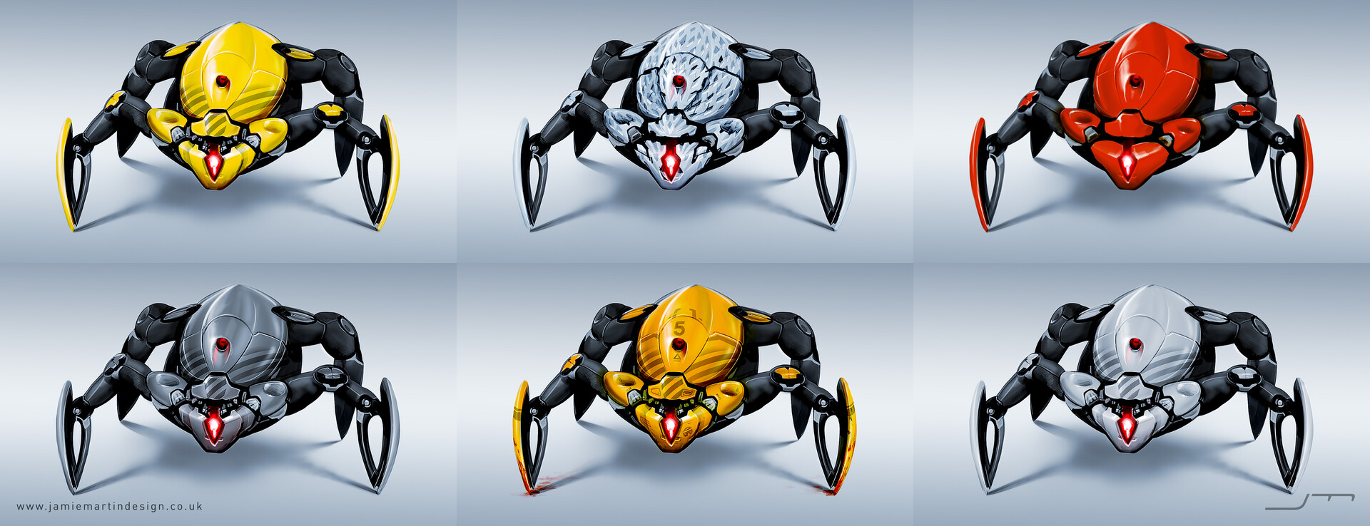 Jamie Martin Robot Bug Character Concept Art