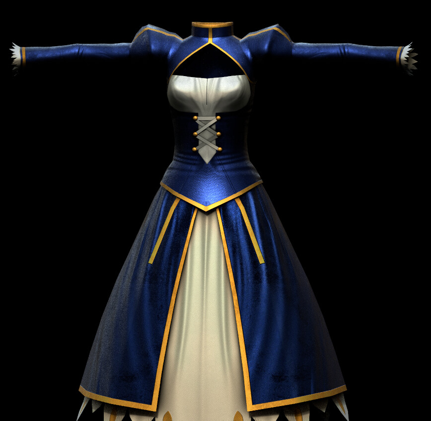 ArtStation - Saber Dress