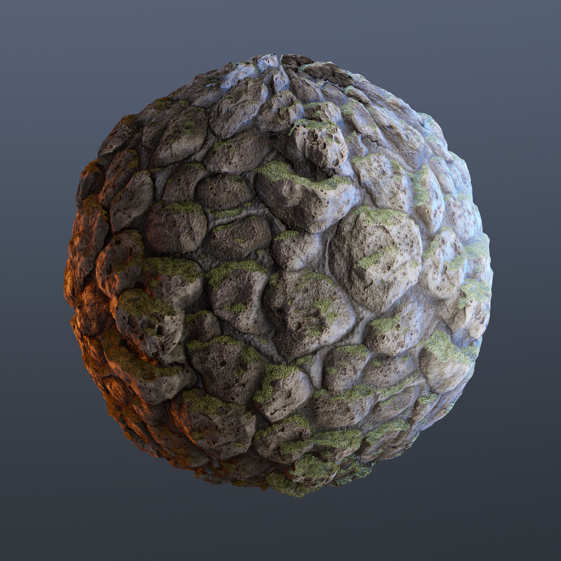 ArtStation - Sculpted Cobblestone Material