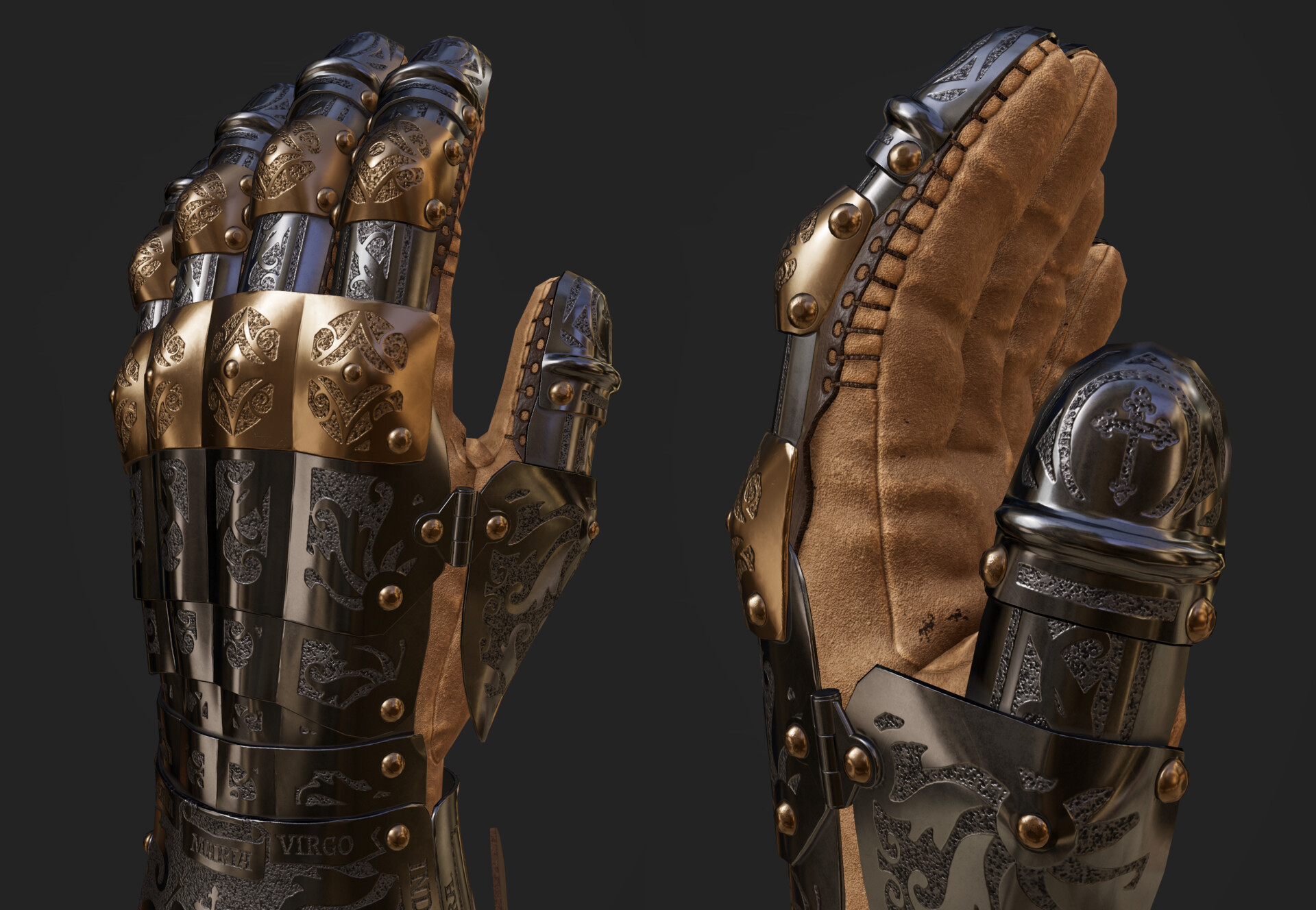 Piotr Walczuk - Ceremonial Gauntlet of the Holy Knight of Saint Mary ...