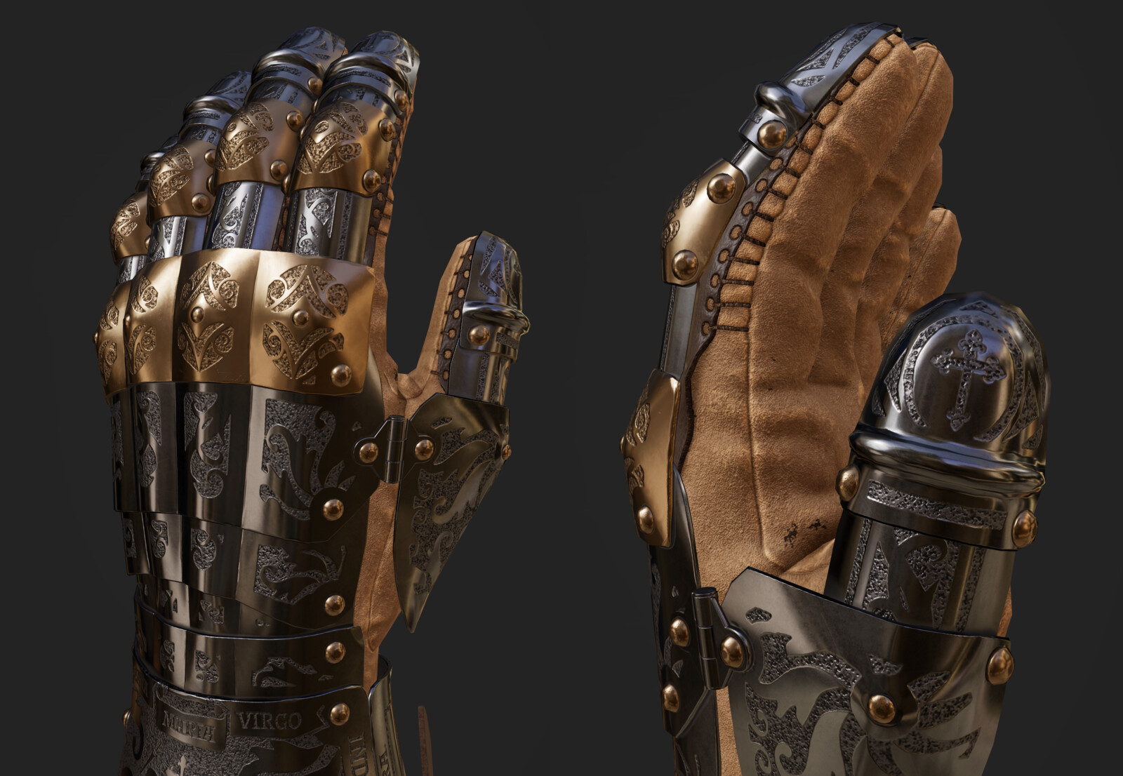 Piotr Walczuk - Ceremonial Gauntlet of the Holy Knight of Saint Mary ...