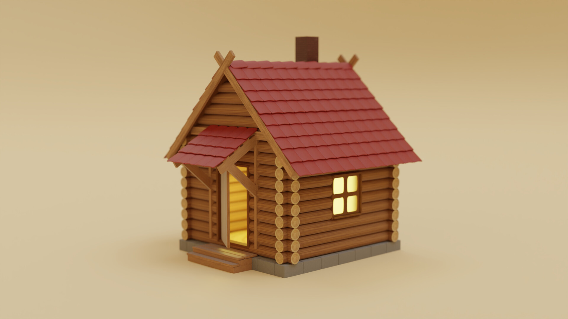 ArtStation - Toy wooden hut